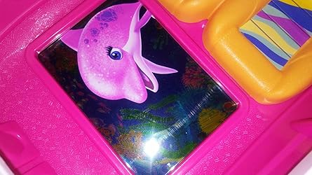 Amazon.com: Barbie Floating Dolphin Magic Boat with Glass Bottom, 3 ...