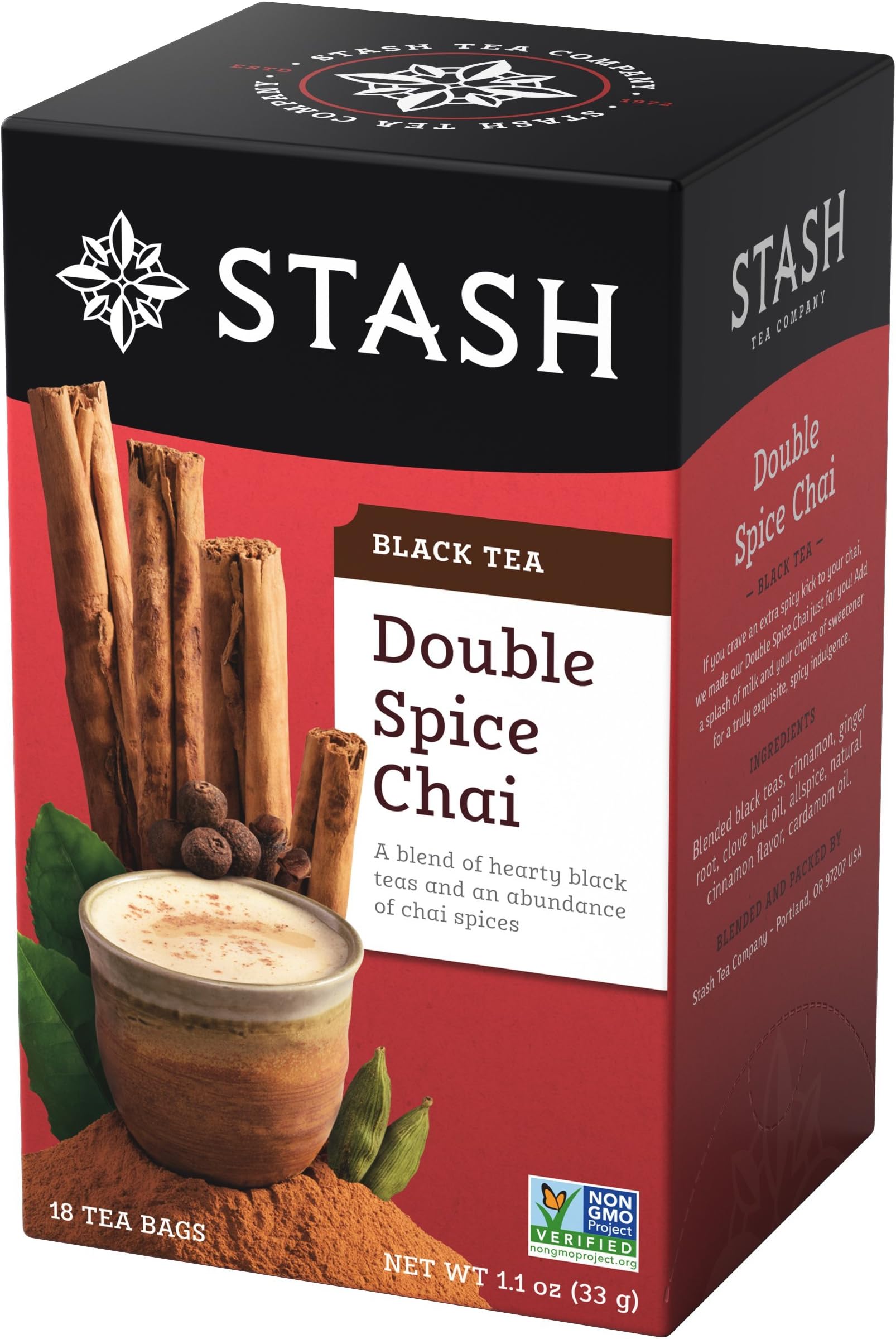 Amazon.com: Stash Tea Double Spice Chai Black Tea, 6 Boxes With 18 Tea ...