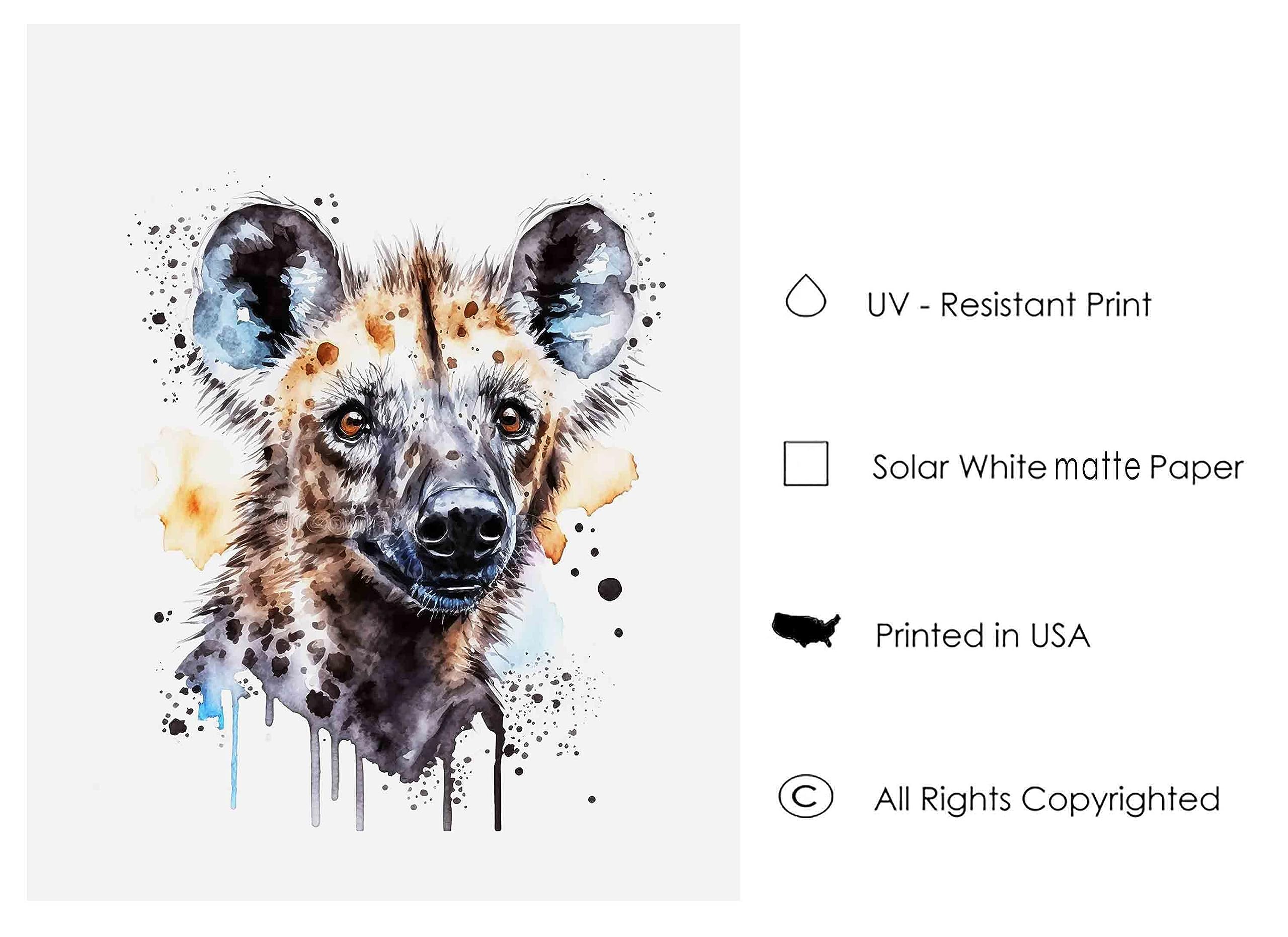 Hyenas To Print And Color