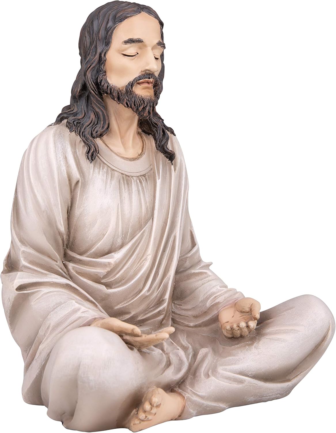 Amazon.com: Jesus Statue 12" Natural - Meditation Statue Decor - Jesus ...