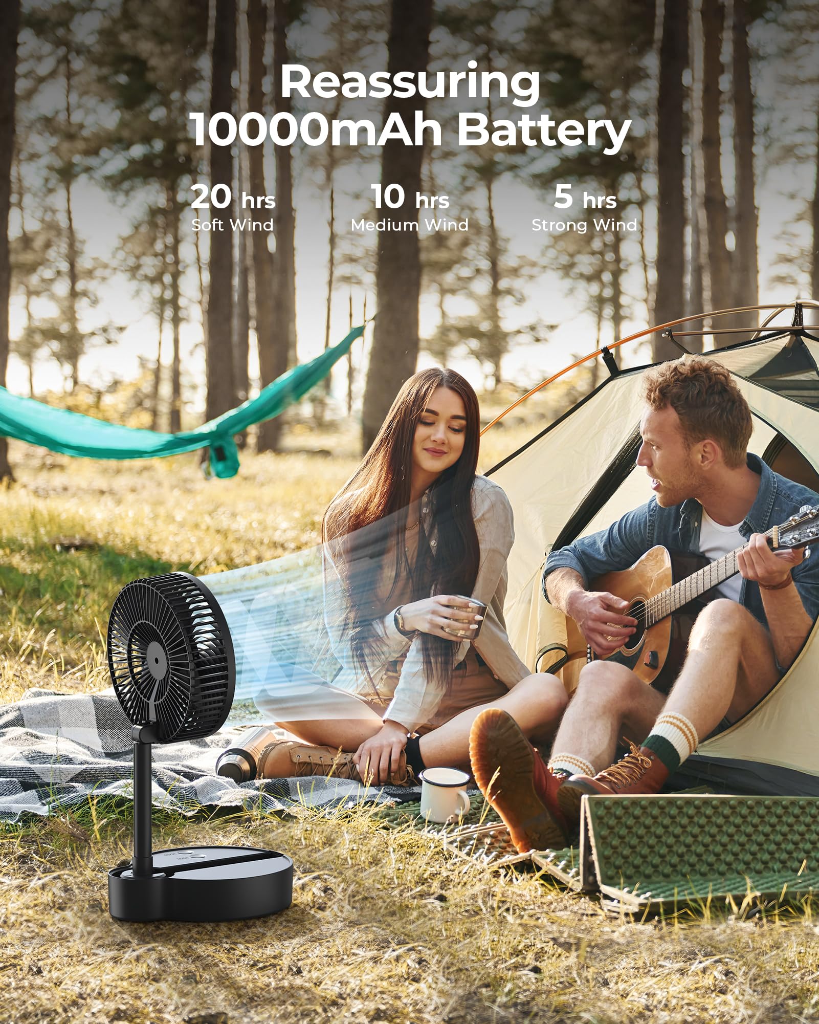 Folding Battery Stand Fan