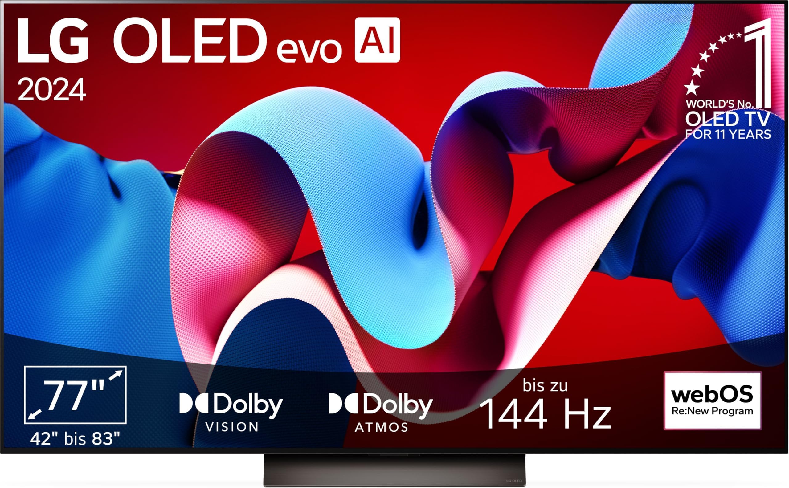 LG OLED77G48LW TV 77" (195 cm) OLED evo Fernseher (α11 4K AI-Prozessor ...