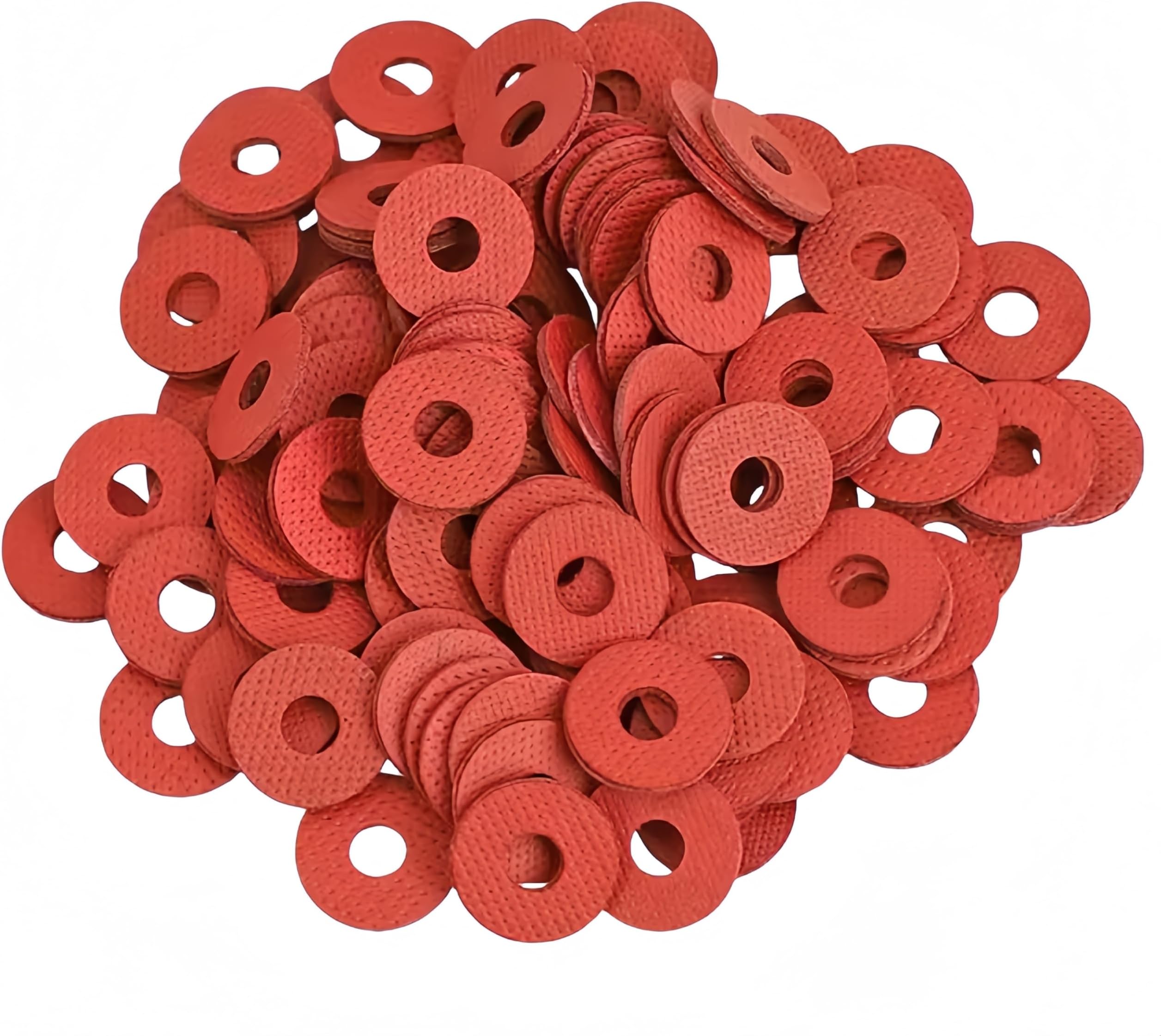 M3 x 7mm x 0.8mm Fiber Washers Insulating Flat Red Paper Washers ...