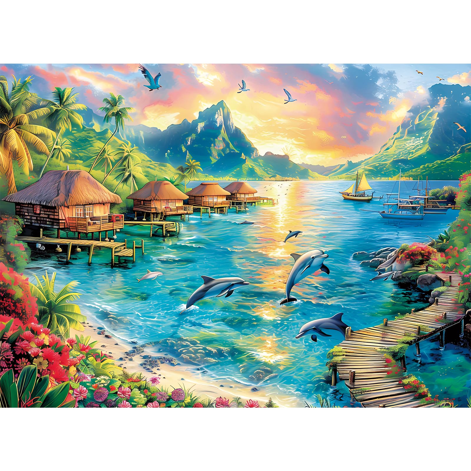 Amazon.com: 300 Piece Puzzles for Adults, Jigsaw Puzzles 300 Pieces ...
