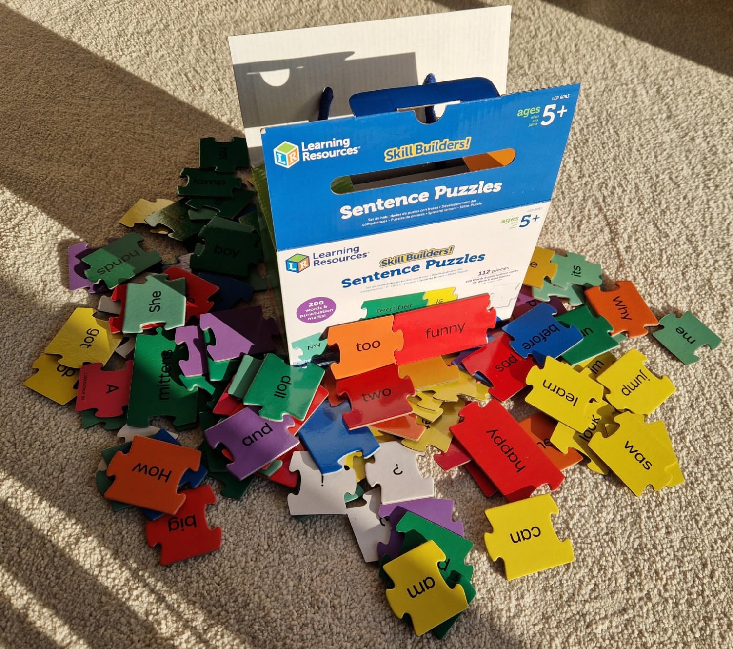 Learning Resources Skill Builders Sentence Puzzles, 112 Pieces, Ages 5 ...