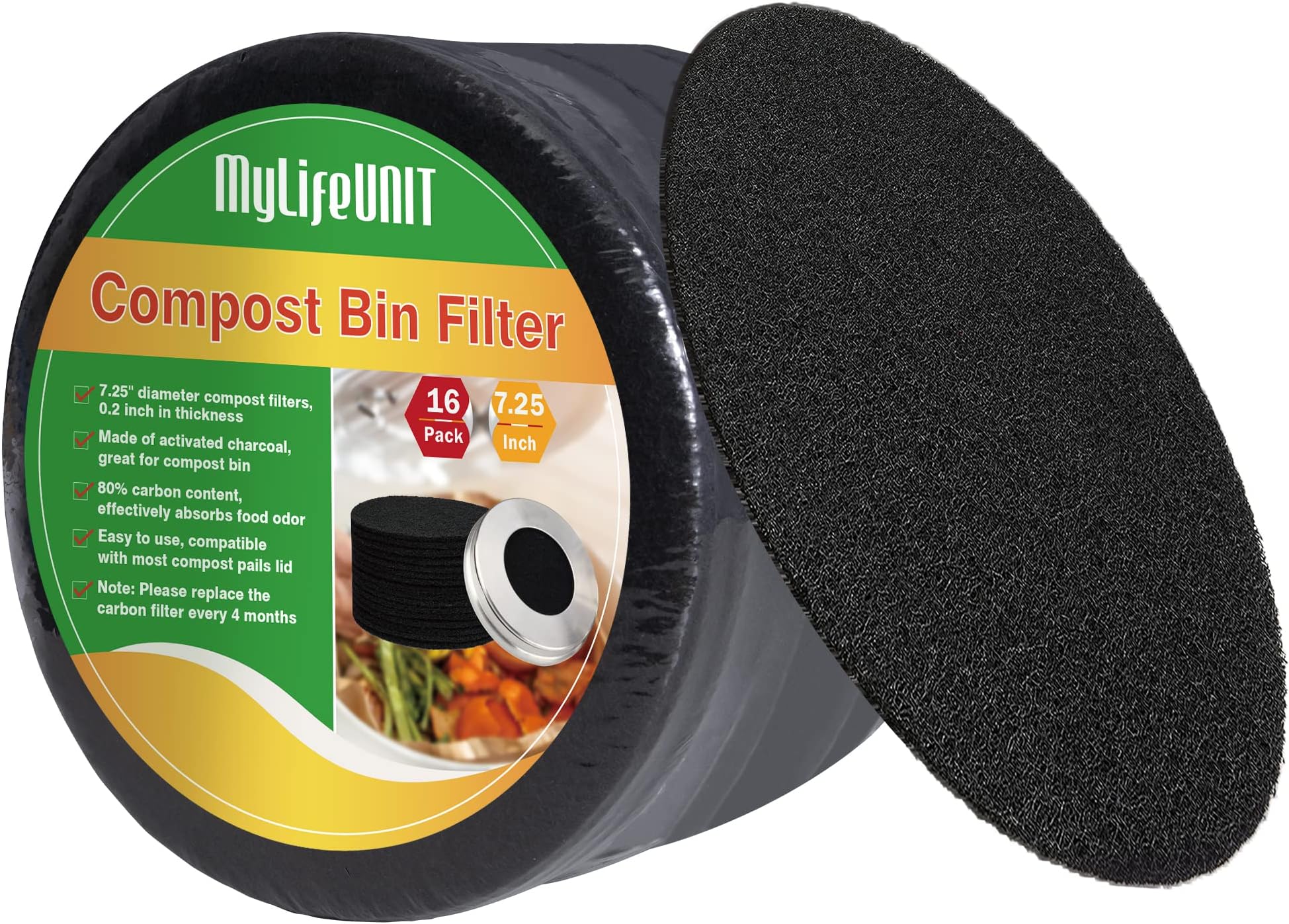Amazon.com : Epohpeek Compost Bin Filters Charcoal - Filter Replacement ...