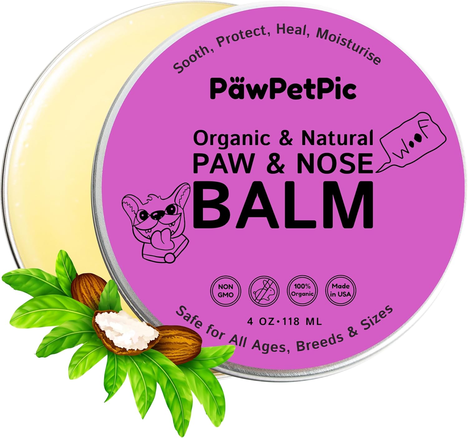 Amazon.com: Dog Paw Balm for Adult and Puppies - Puppy Essentials Dog ...