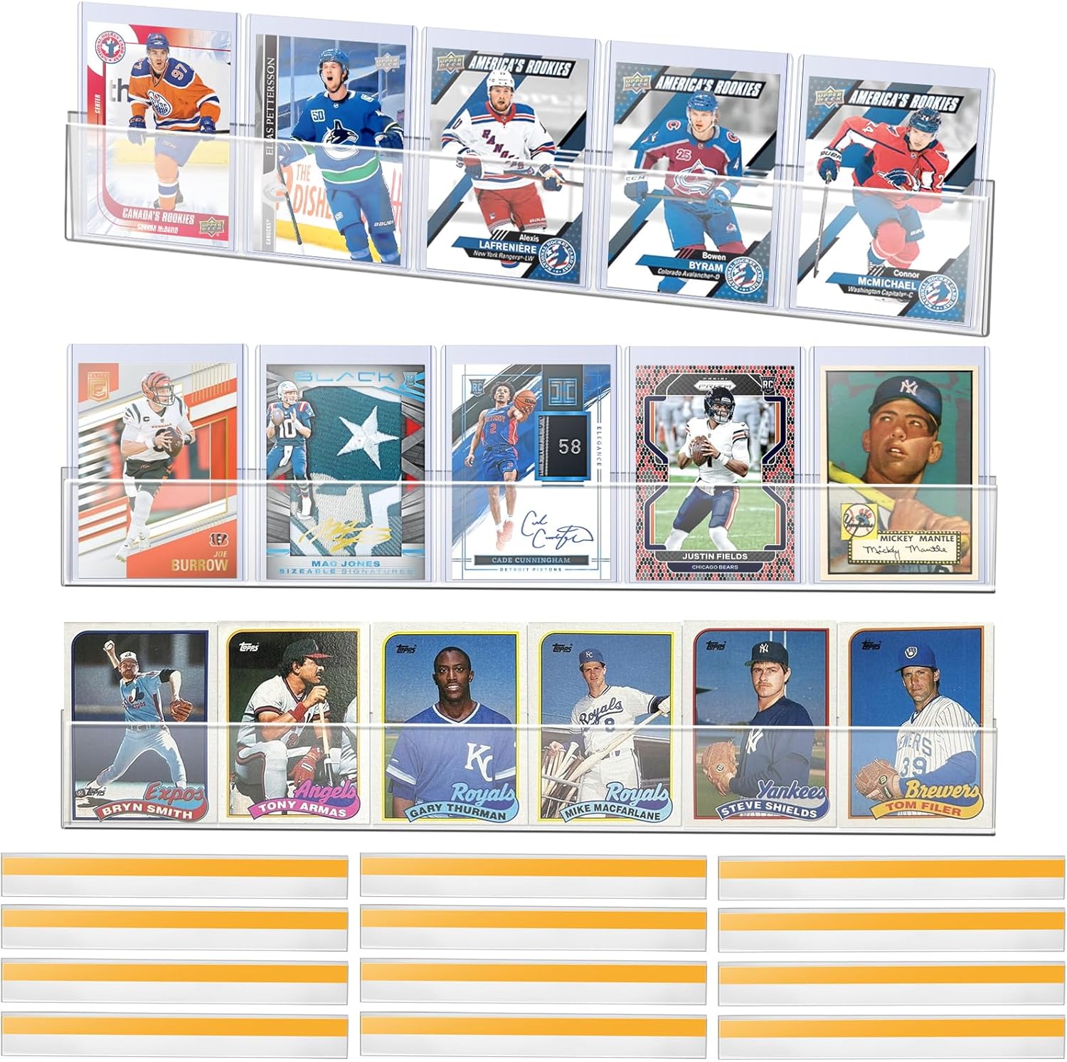 Amazon.com: Baseball-Card-Wall-Display, Trading Card Display Rack with ...