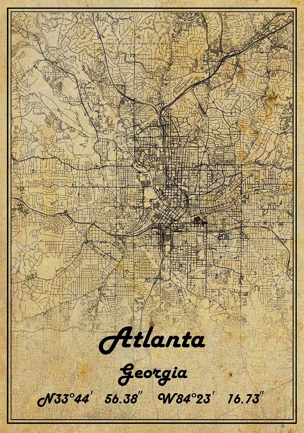 Georgia Usa Map With Cities United States Of America Map With Cities
