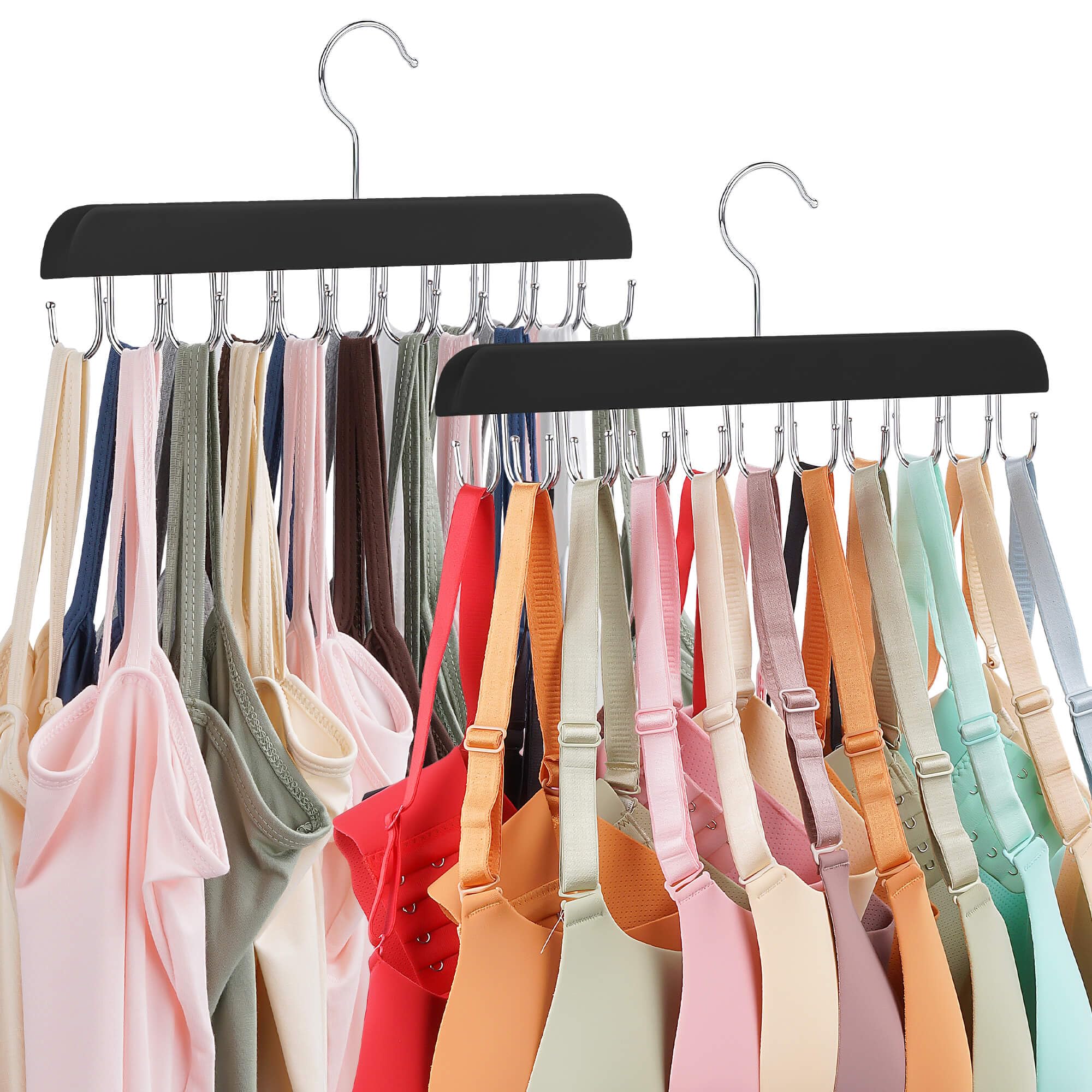 Amazon.com: OMHOMETY 2 Pack Bra Hanger for Closet, Tank Top Hanger 40 ...