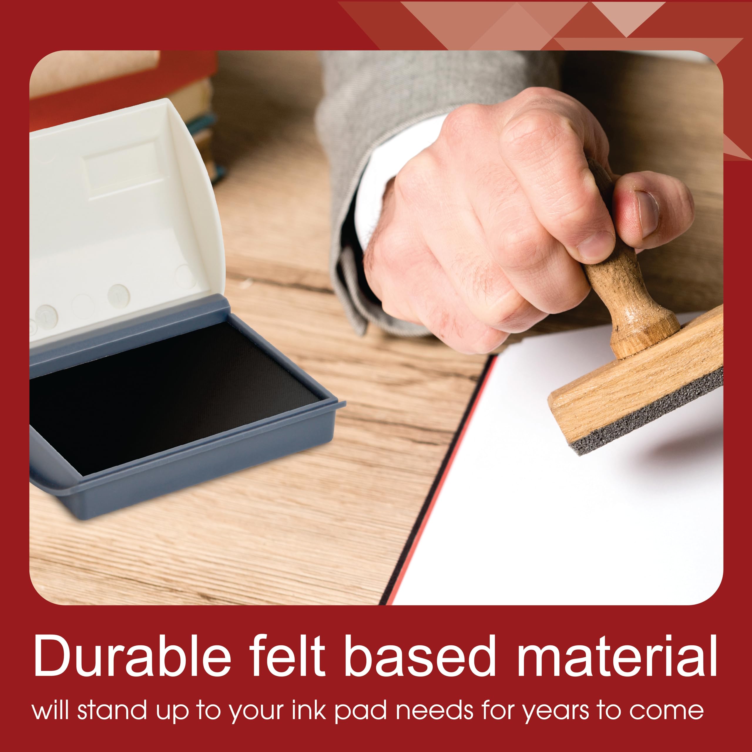 Mailing Supplies Stamp Pad Shiny Dry Stamp Pad - 2 3/4 X 4 3/8 Inch ...