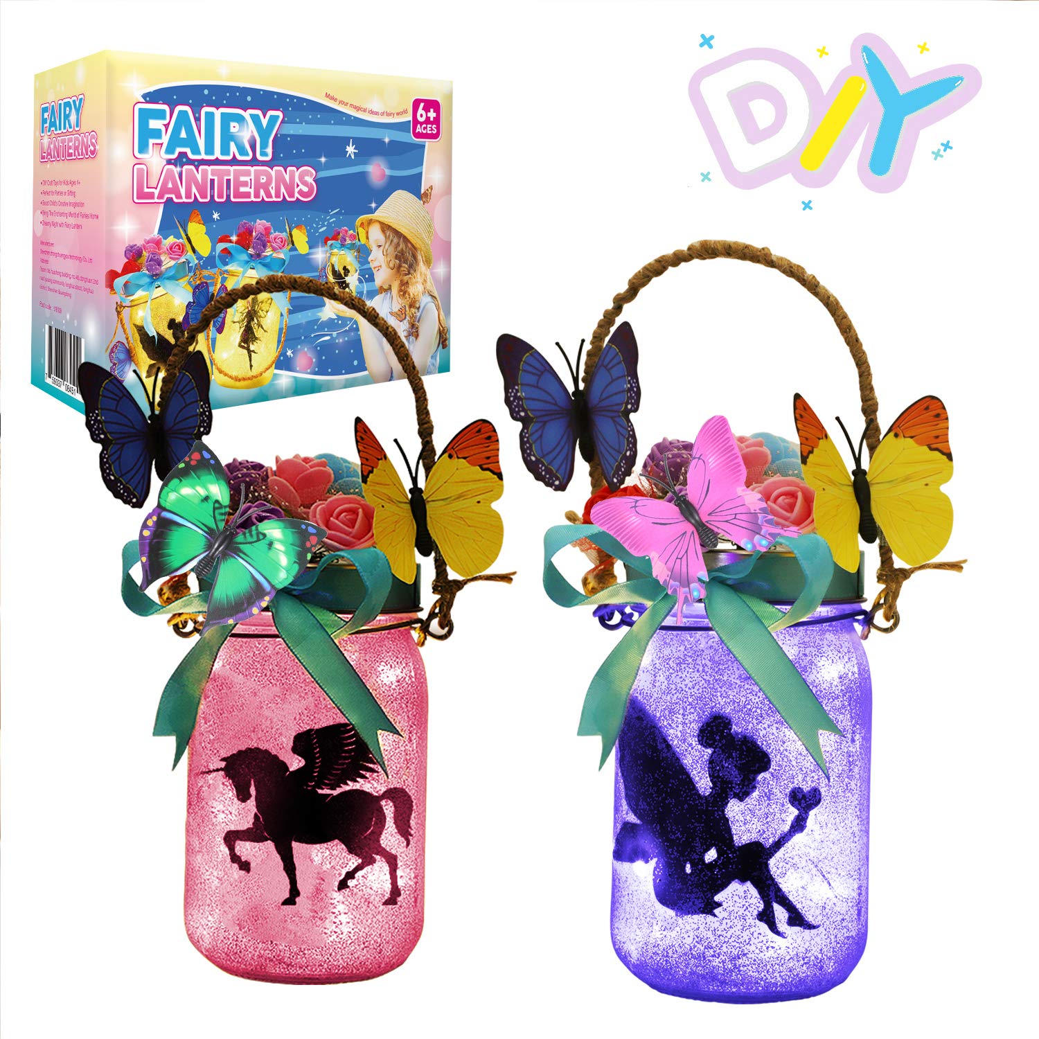 Buy LAYKEN Fairy Lantern Craft Kit for Kids - DIY Make Your Own Fairy ...