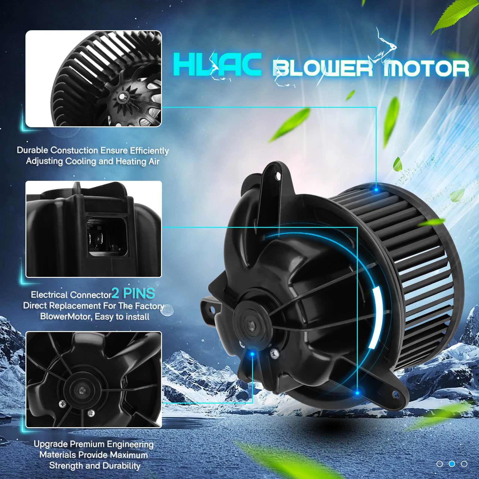 Snapklik.com : Replacement HVAC Heater Blower Motor Assembly Fit For ...