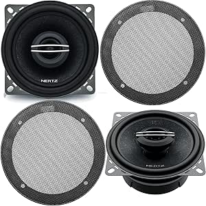 Amazon.com: HERTZ Cento CX100 120W 2-Way Coaxial Speakers + 4" Universal Grilles : Electronics