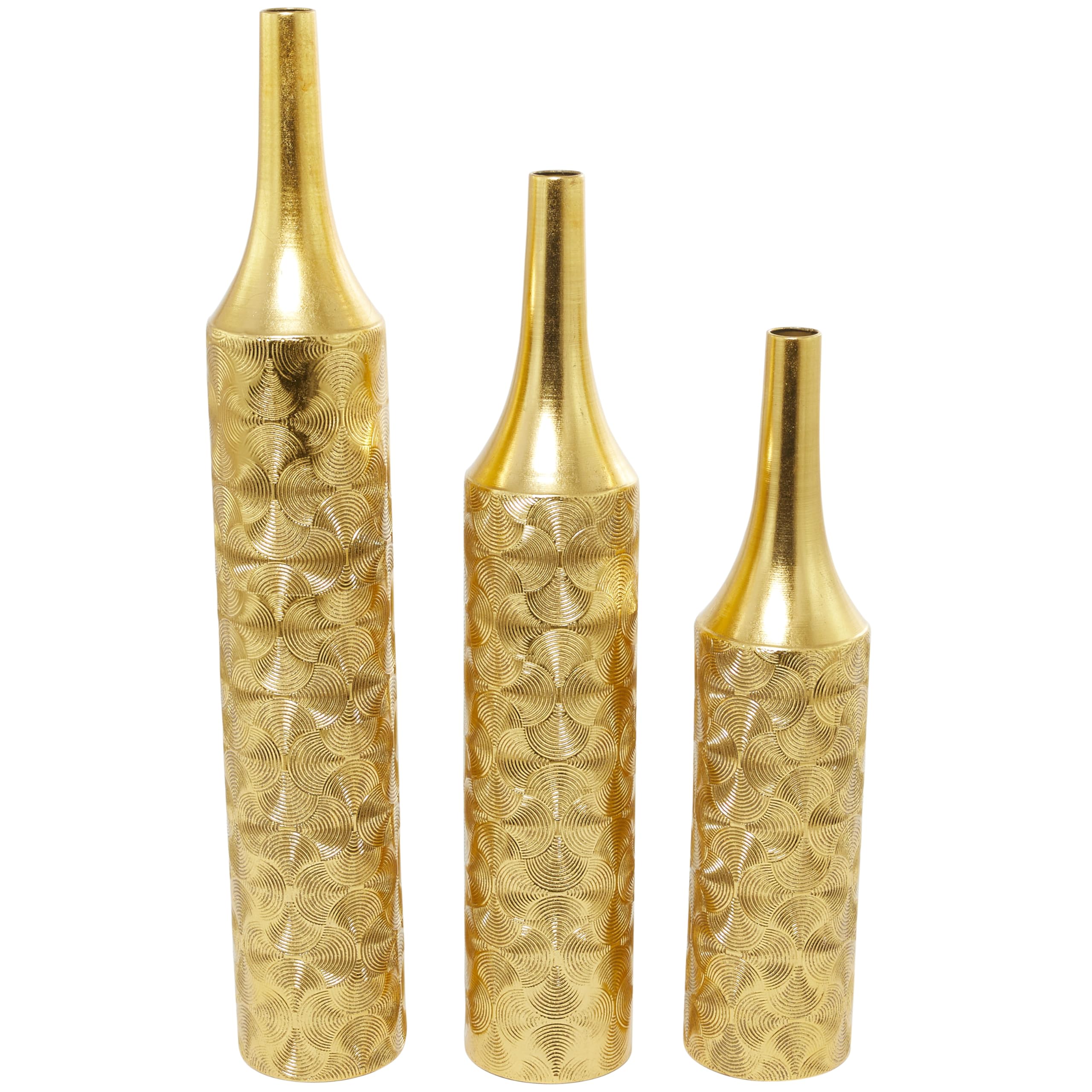 Deco 79 Metal Decorative Vase Tall Distressed Metallic Centerpiece ...