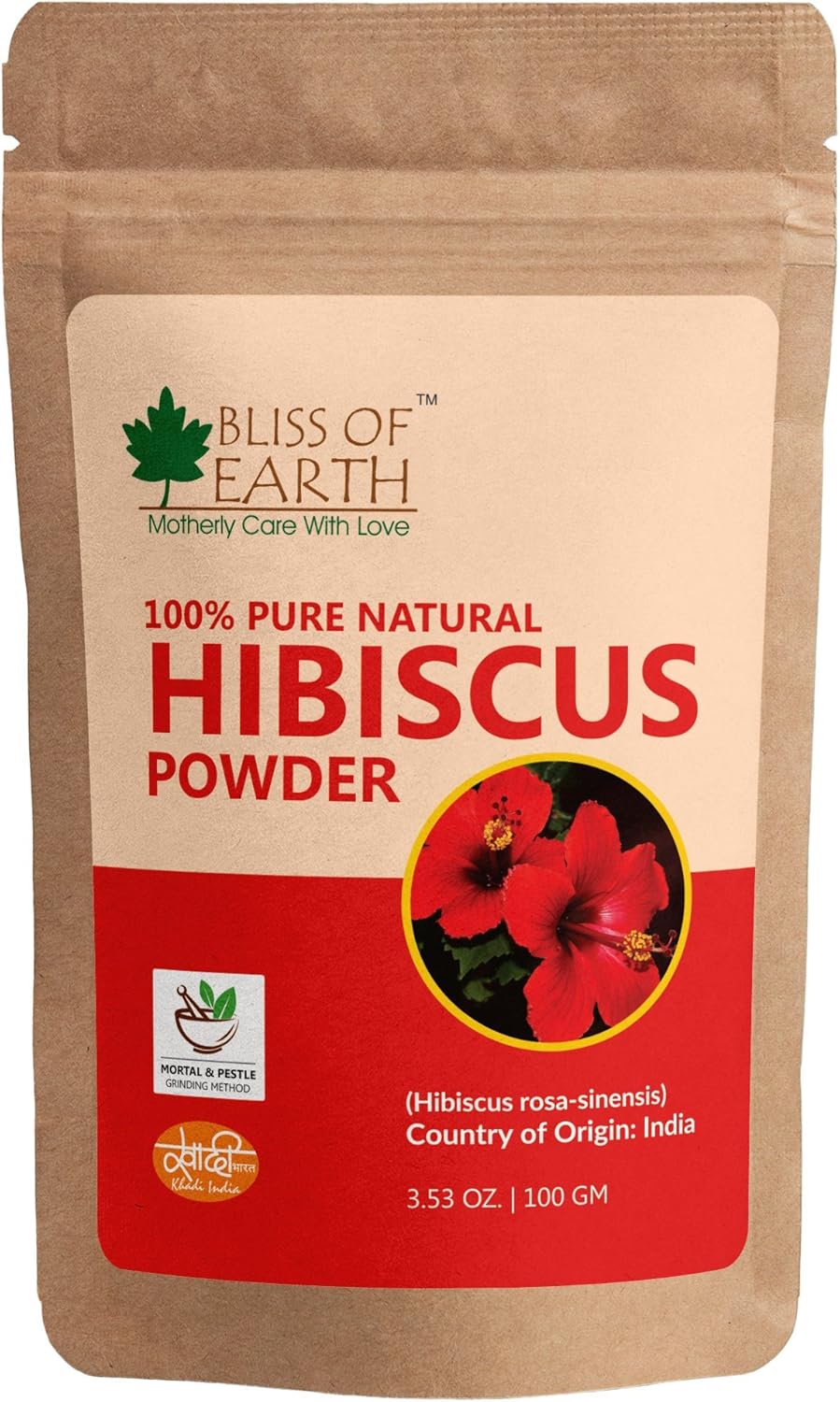 Bliss of Earth Hibiscus Powder For Hair Growth, 100% Natural Sun Dried ...