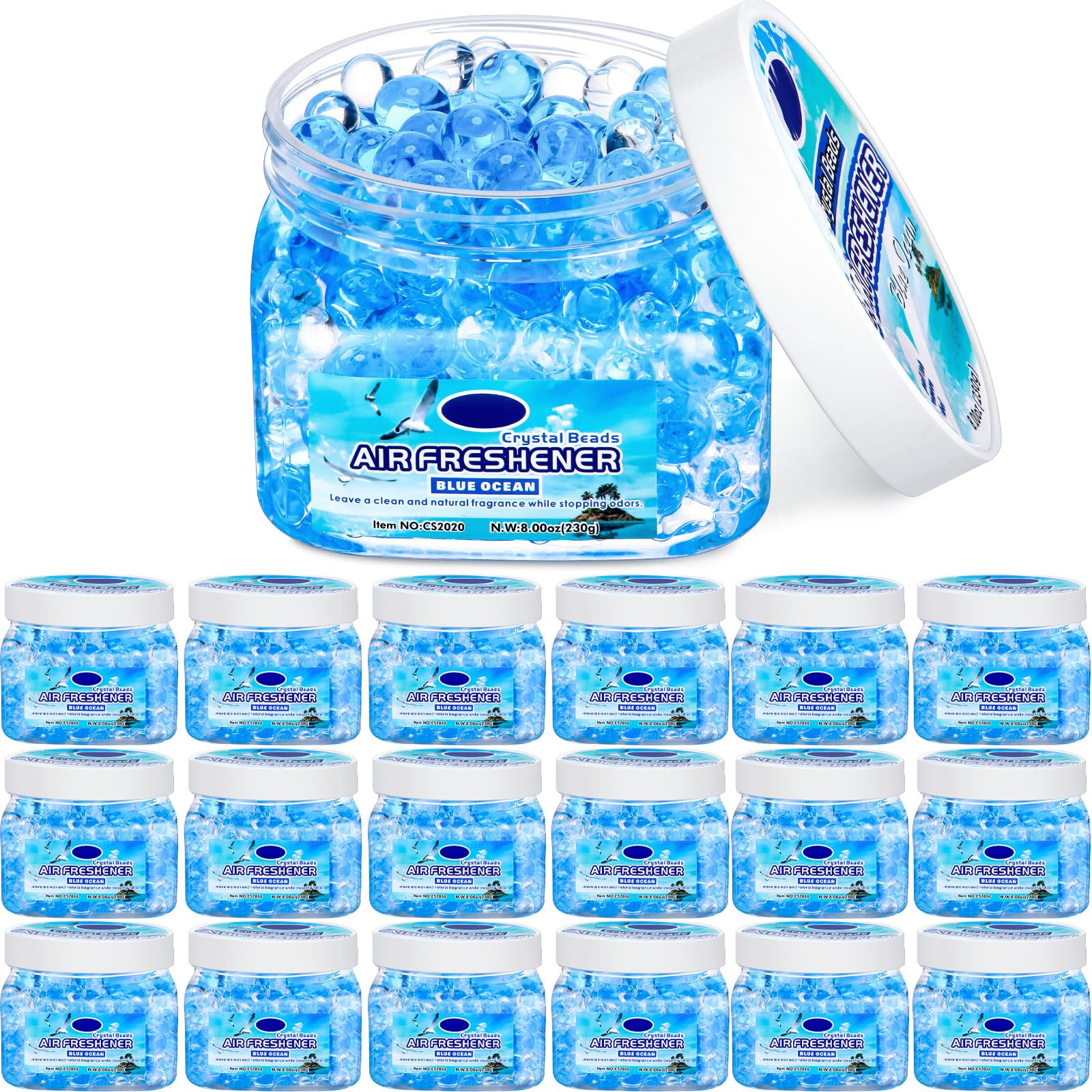 Amazon.com: Dansib 18 Pcs Air Freshener Gel Bulk Odor Eliminator Gel ...
