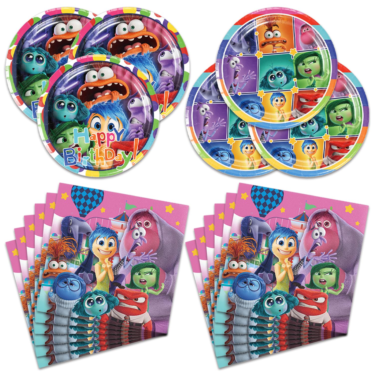 Inside Out Movie Party Inside Out Party Plastic Cups, Pk8