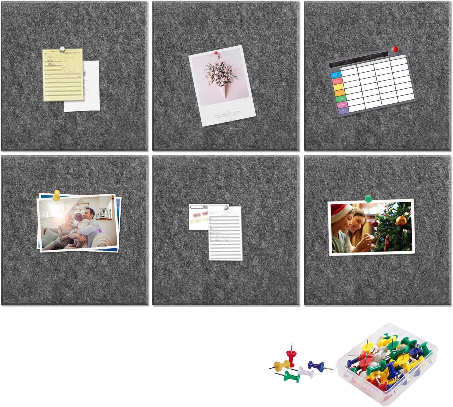 Yoillione Felt Pin Board for Bedrooms Offices Home, Bulletin Boards ...