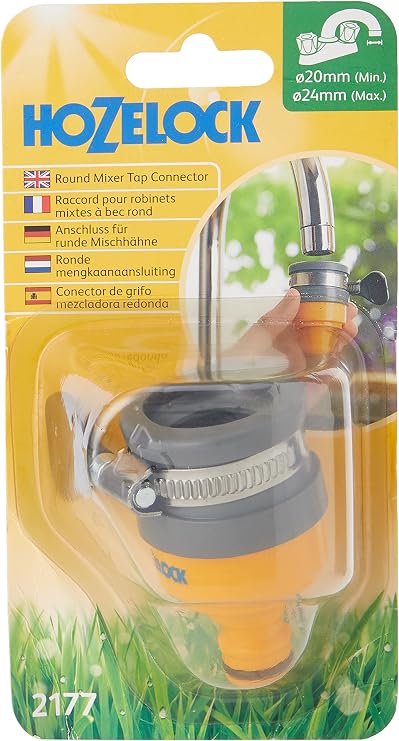 HOZELOCK - Indoor Tap Connector Round ø 20mm -24mm : For Modern ...