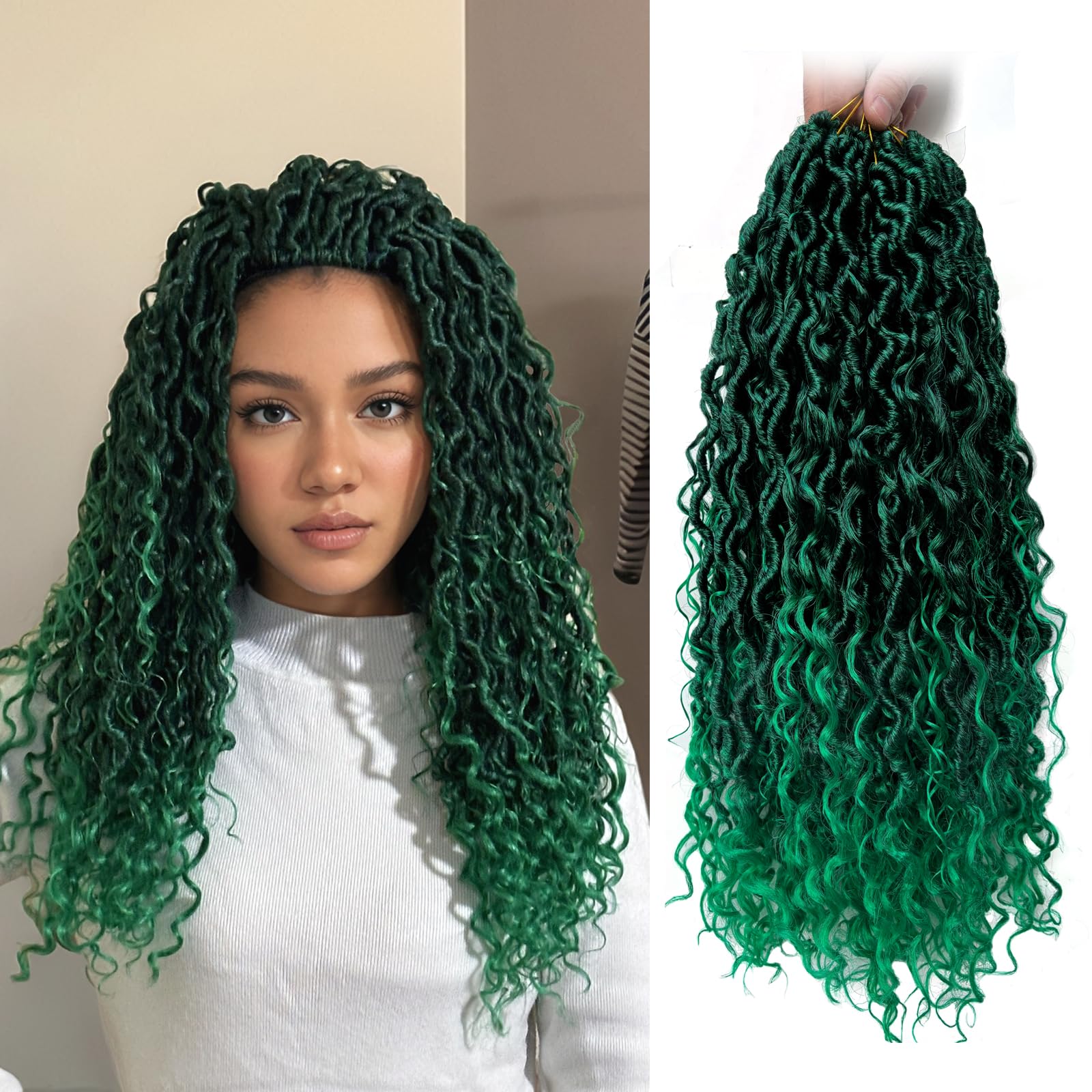Amazon.com : 8 Packs Green River Locs Crochet Hair for Black Women ...