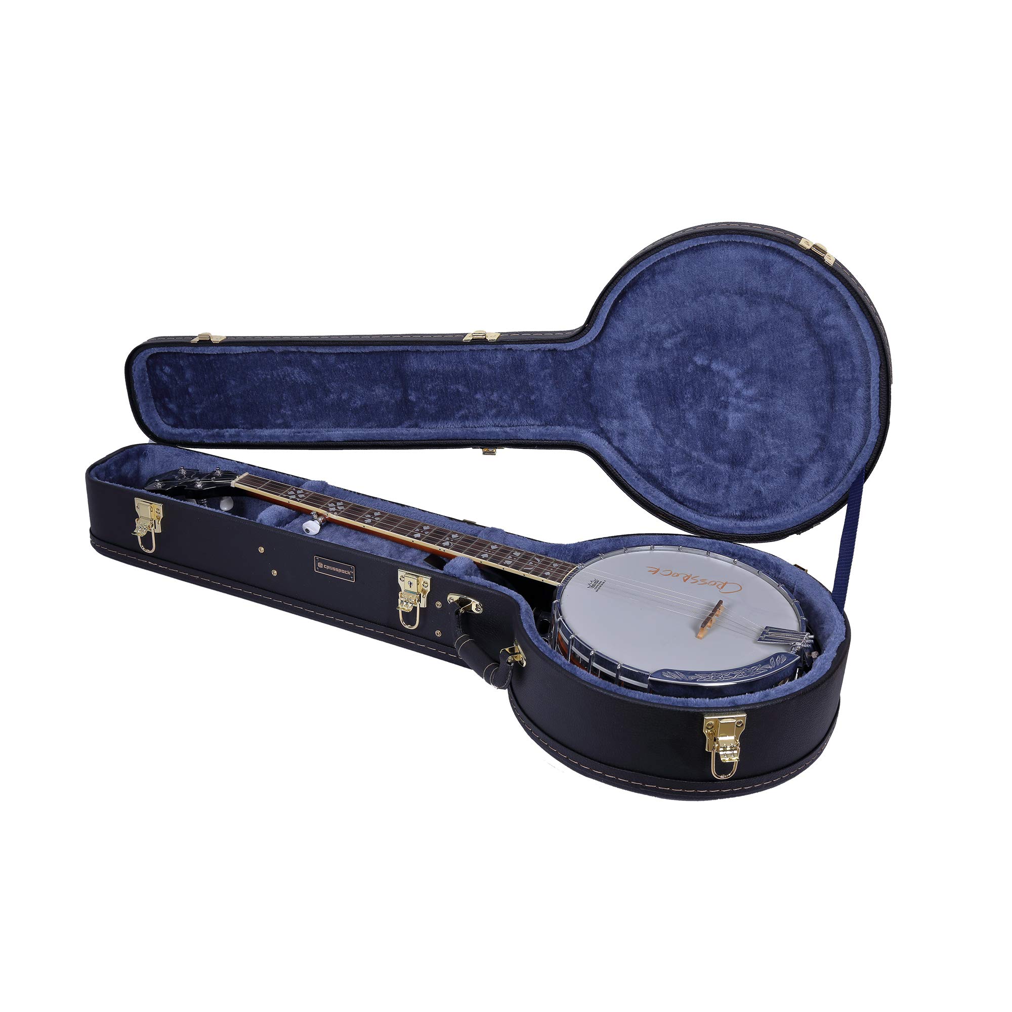 Snapklik.com : Crossrock Hardshell Banjo Case Fits 5-string Resonator ...