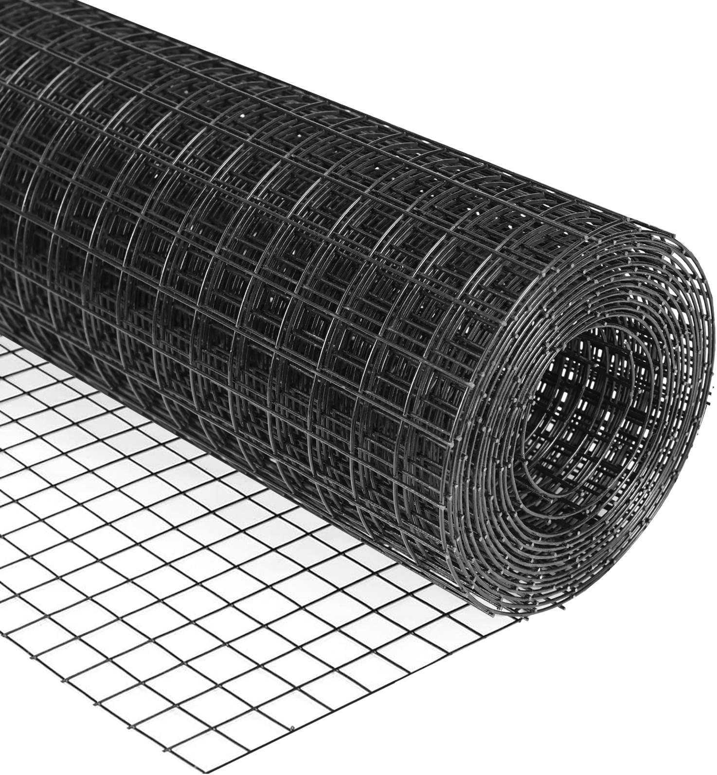 Hardware Cloth 1/2 inch 24" x 50' ft 19 Gauge - Black Vinyl Coated Wire ...
