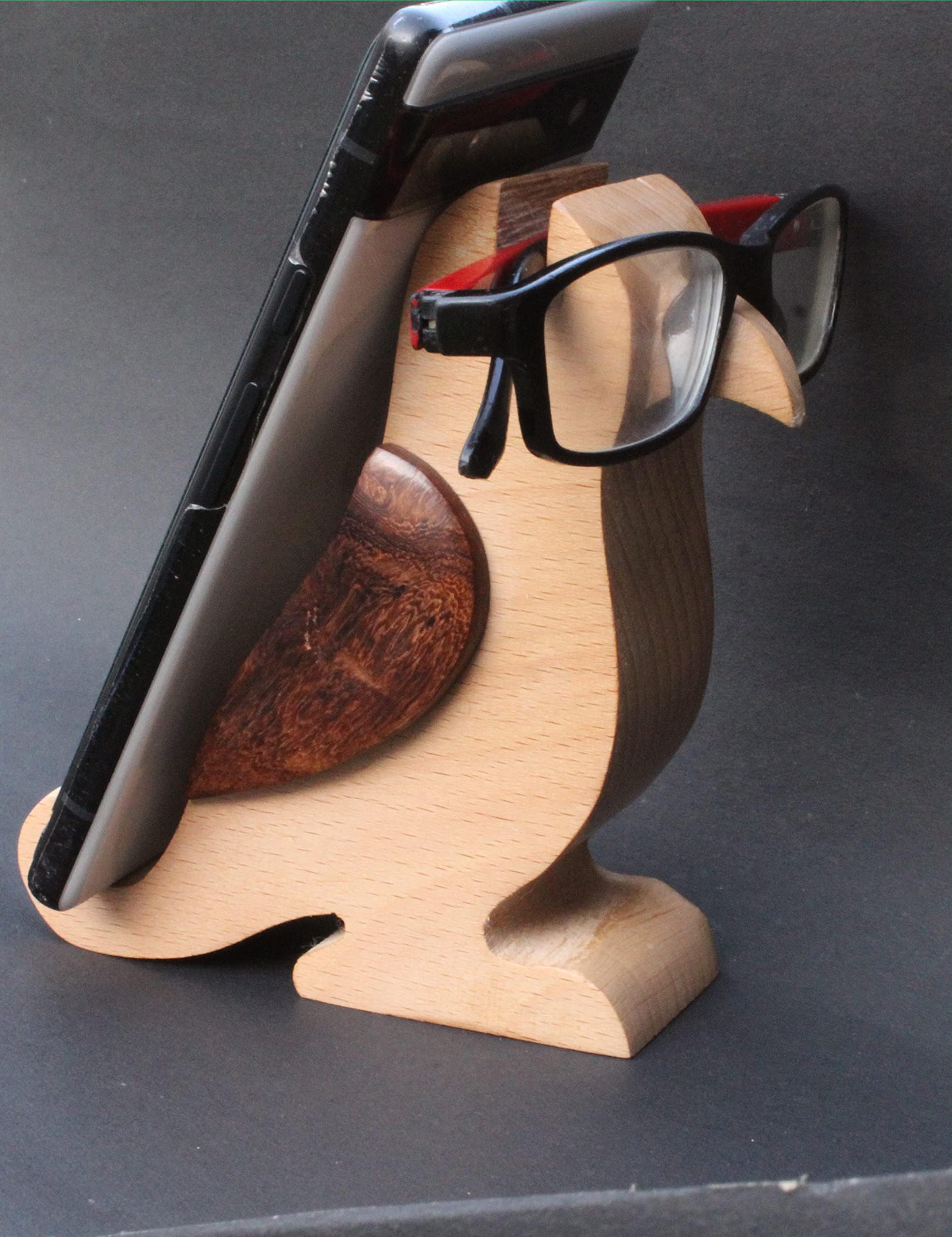 Amazon.com: ABHANDICRAFTS Mango Wood Spectacle Holder - Bird Shaped Eyeglass Holder Display ...
