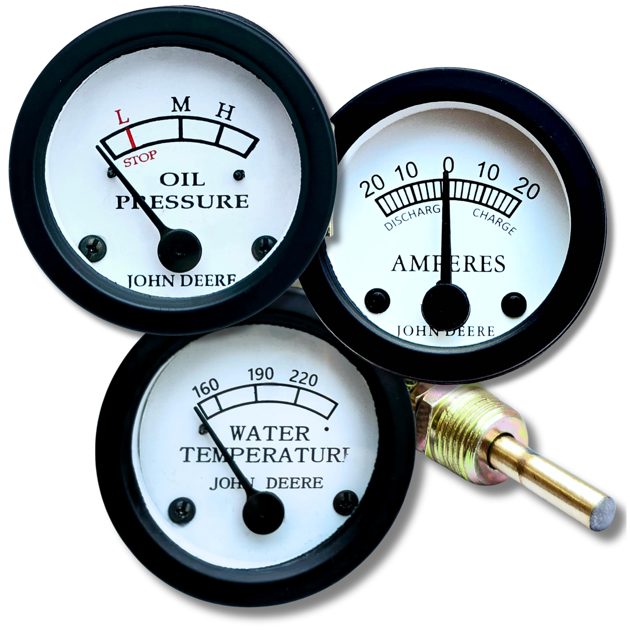 Amazon.com: Oil Pressure Ammeter Temp Gauge Set for Johnn Deeere ...
