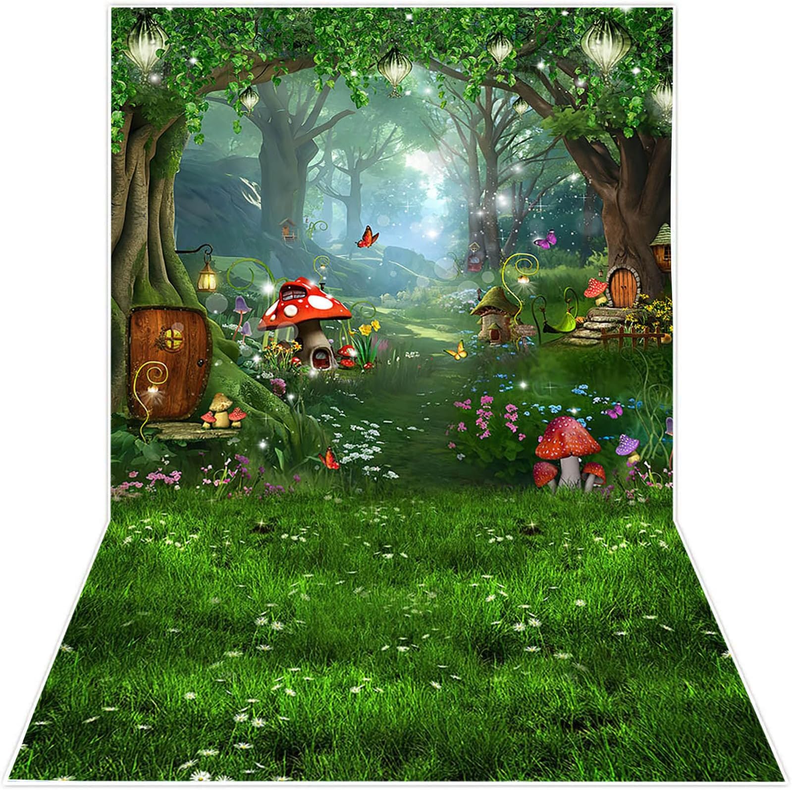 Amazon.com : Avezano Enchanted Forest Backdrop Spring Photography ...
