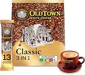 Old Town White Coffee Malaysia Old Town White Coffee 40g ?? 15 Bags Classic Taste : Amazon.com ...