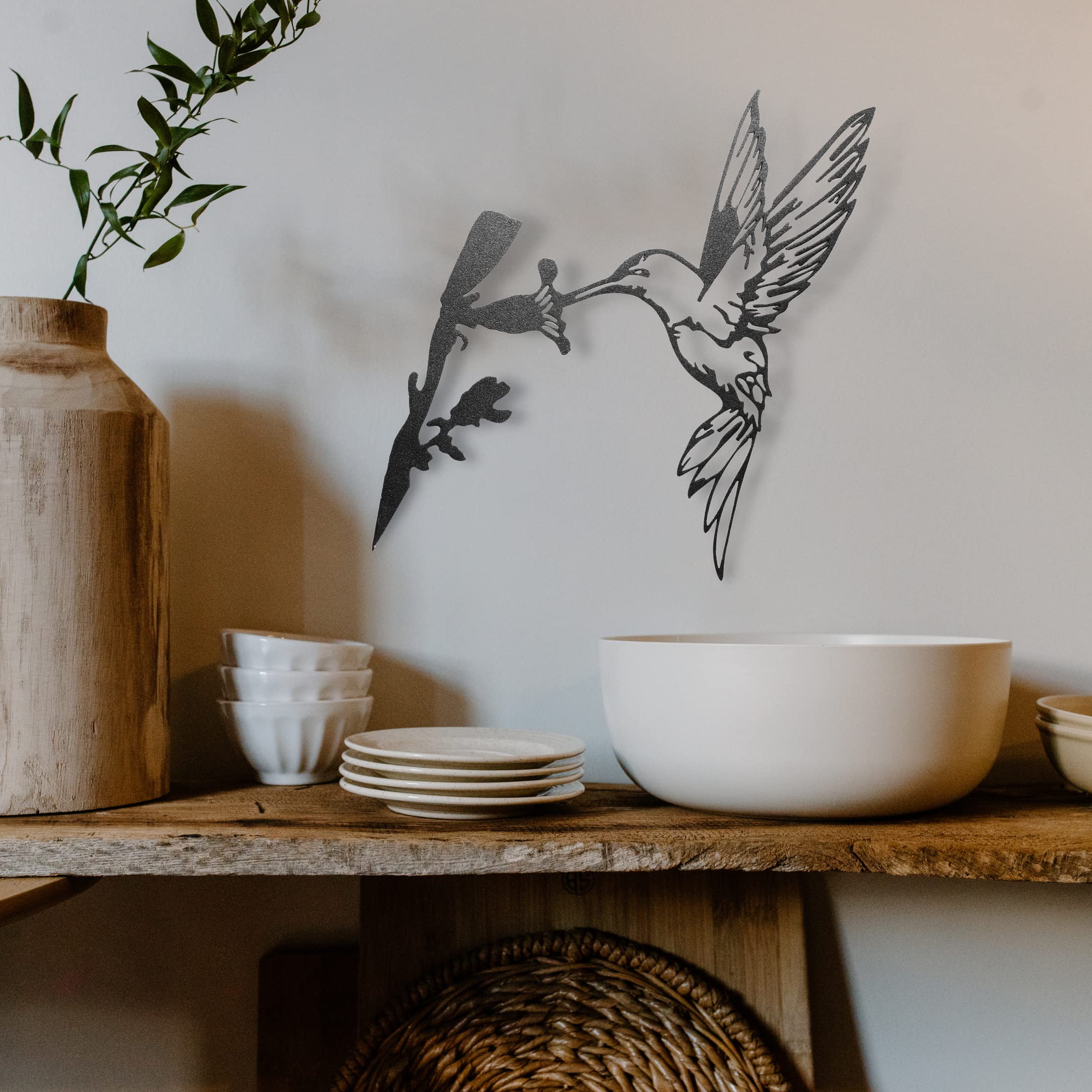 renovatio Metal Hummingbird - Metal Bird Yard Decor, Hummingbird Gifts ...