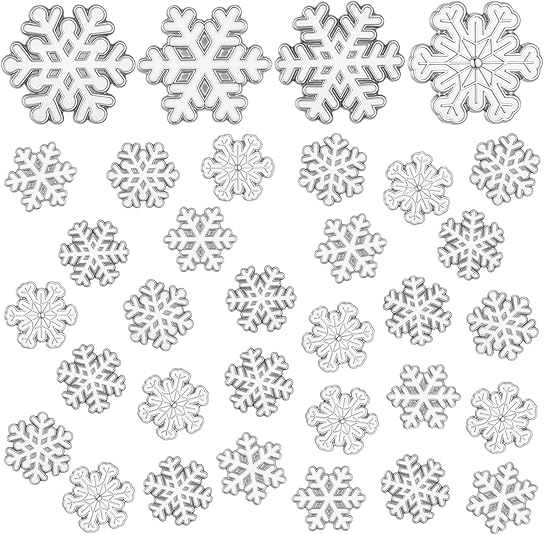Amazon.com: Suncalla 36 Pcs Winter Snowflake Brooch Pins for Women ...