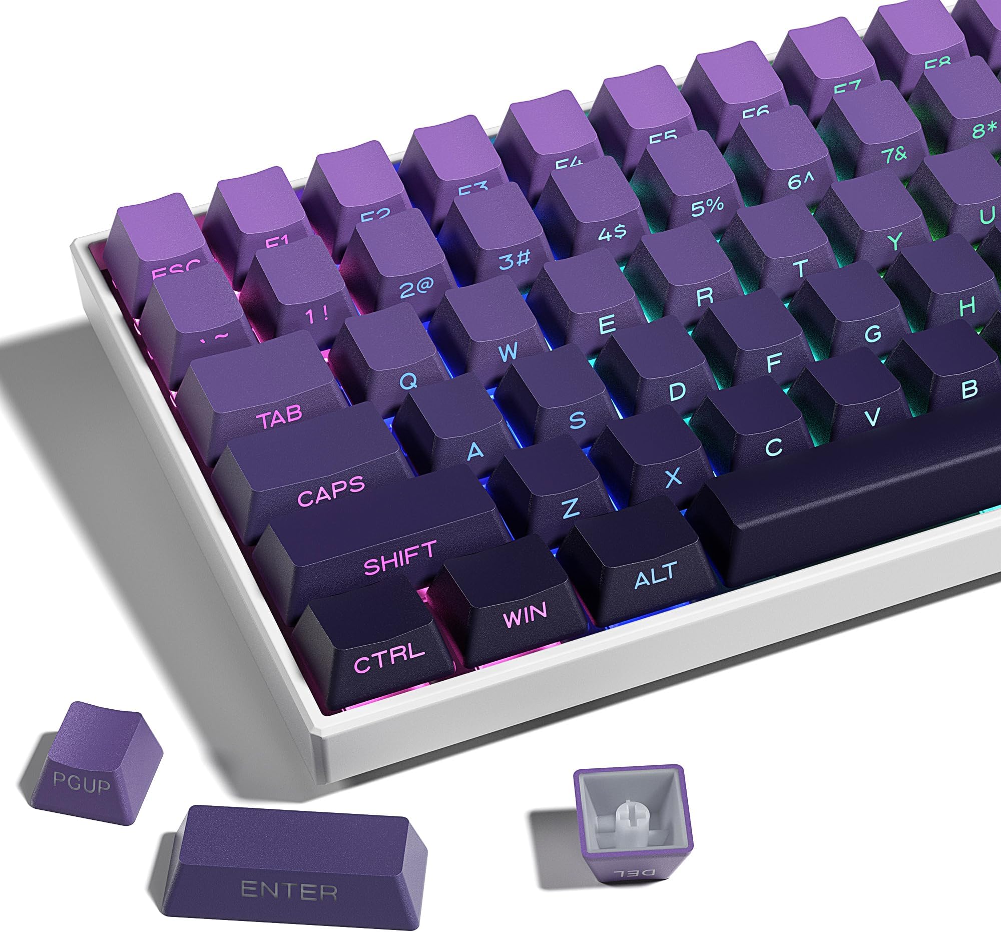 Amazon.com: PBT Keycaps - Side Print Keycaps, Shine Through Custom Key ...