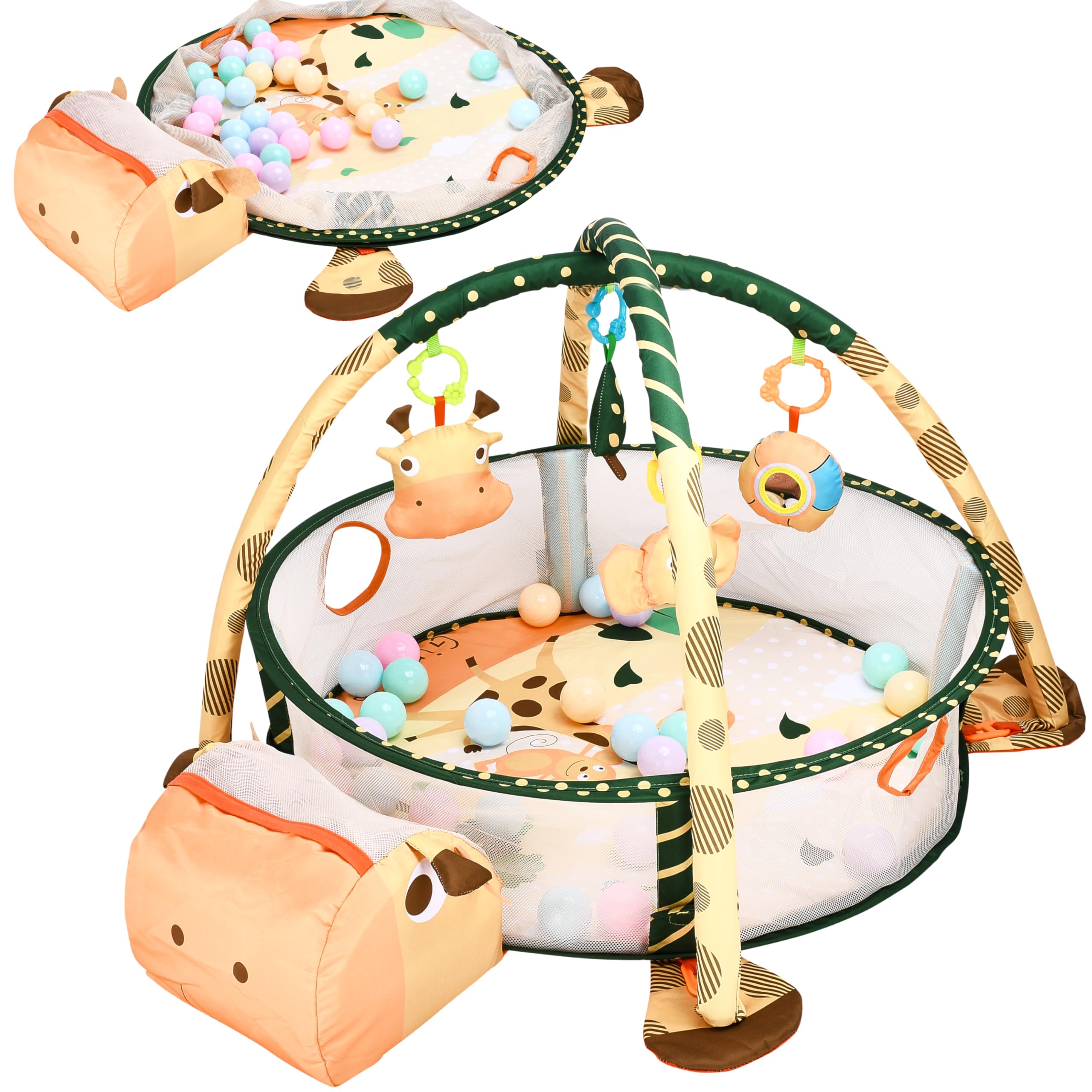 Amazon.com: CHILDLIKE BEHAVIOR Baby Gym and Activity Mat - 27.6 x 19.7 ...