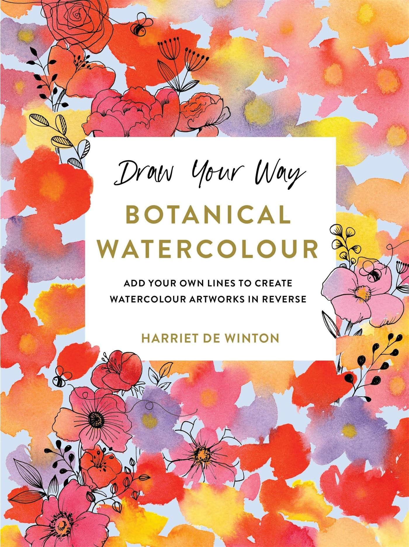 Amazon.com: Draw Your Way: Botanical Watercolour: Add Your own Lines to ...