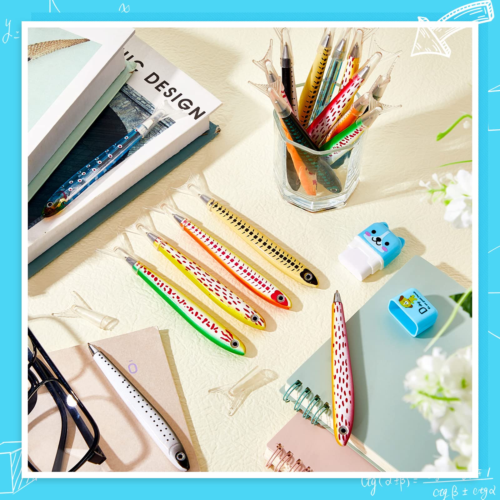 Snapklik.com : Outus Fish Ballpoint Pens Novelty Kawaii Fish Pens 0.7 ...