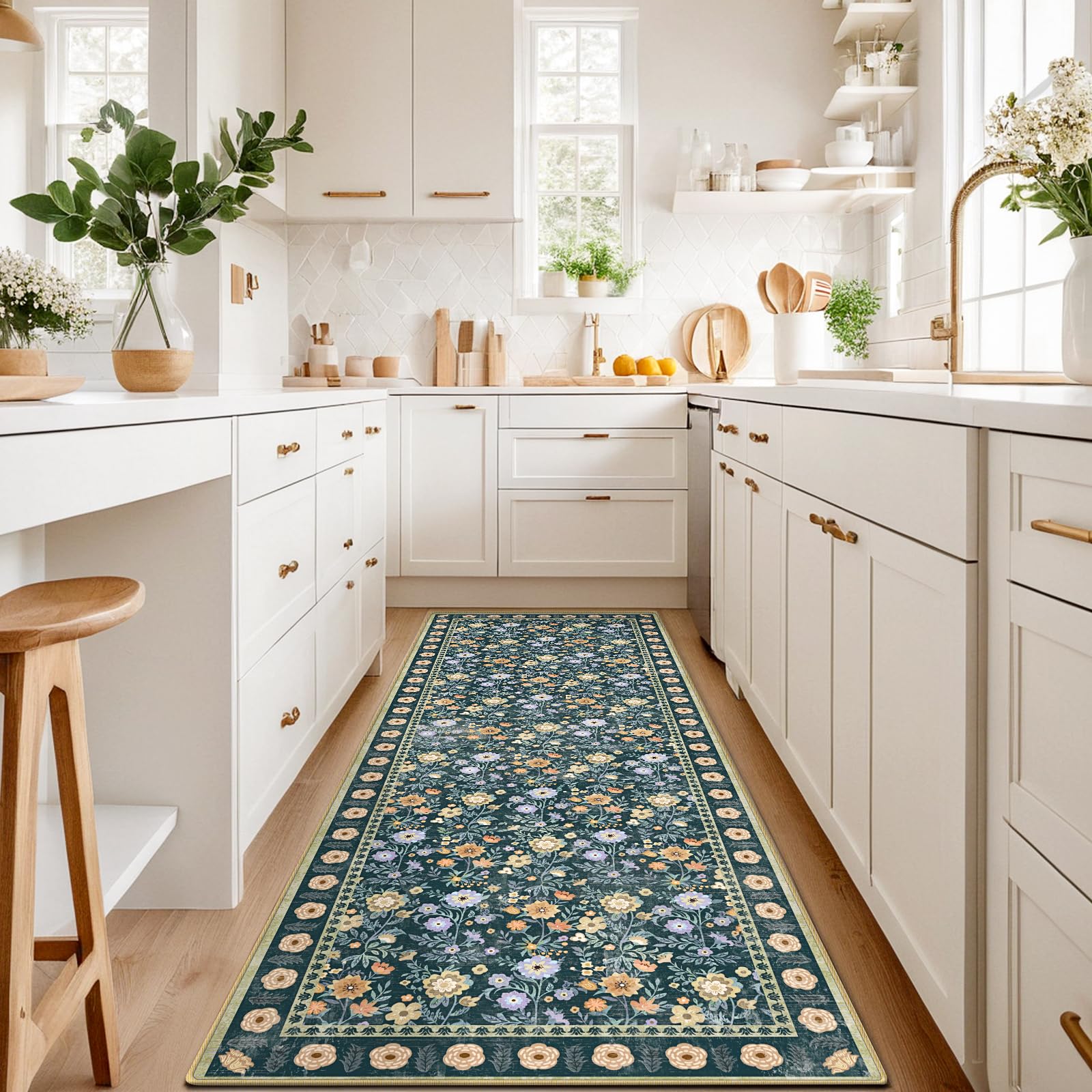 Amazon.com: Roseek Runner Rug for Hallways Kitchen Runner Rug Non Slip ...