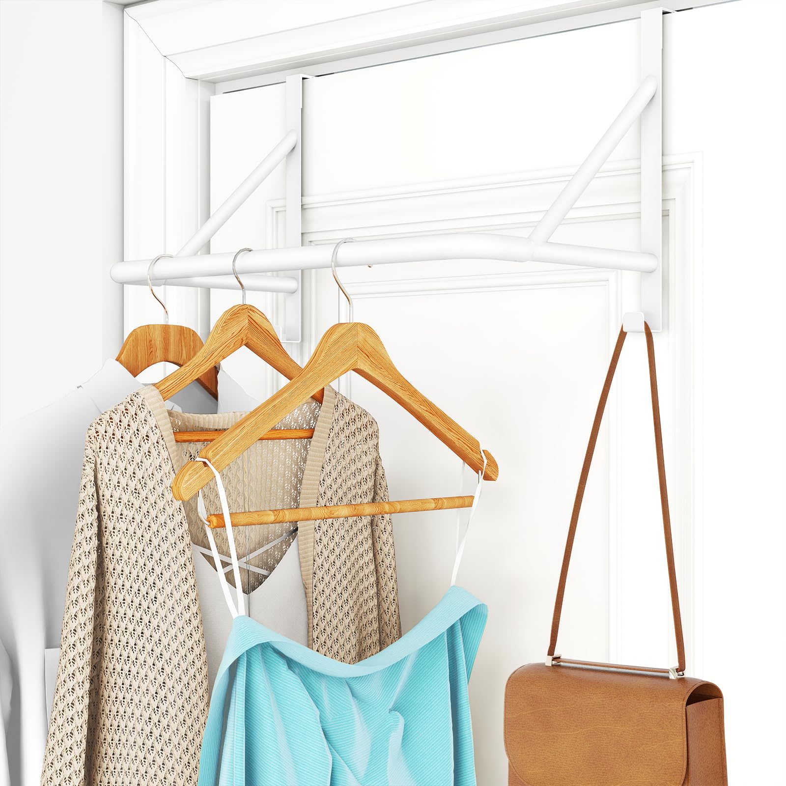 Amazon.com: Over The Door Hanger for Clothes, Stainless Door Hangers ...