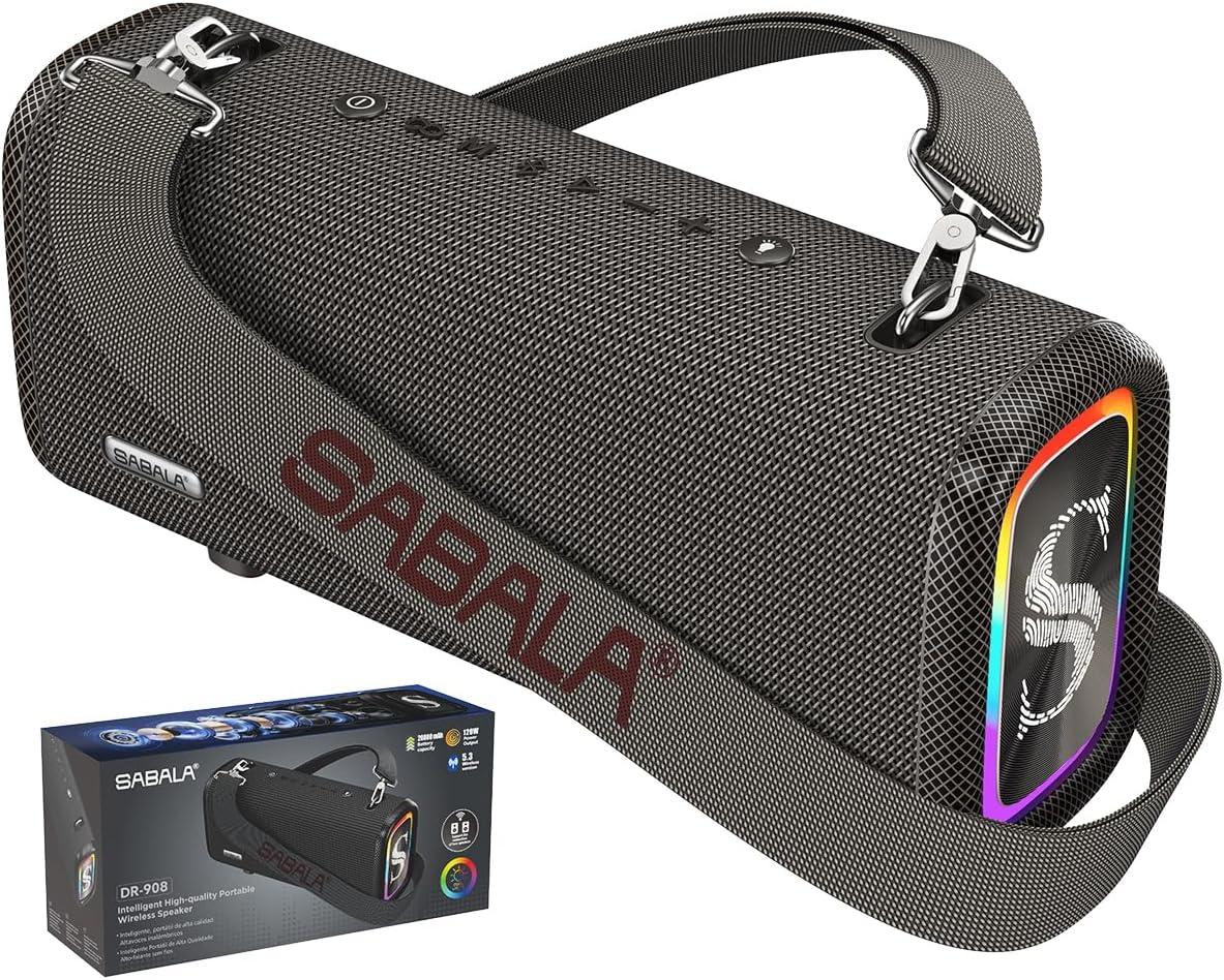 SABALA DR-908 Caixa de som - 2025 Modelo Mais Recente - 20800mAh 120w ...