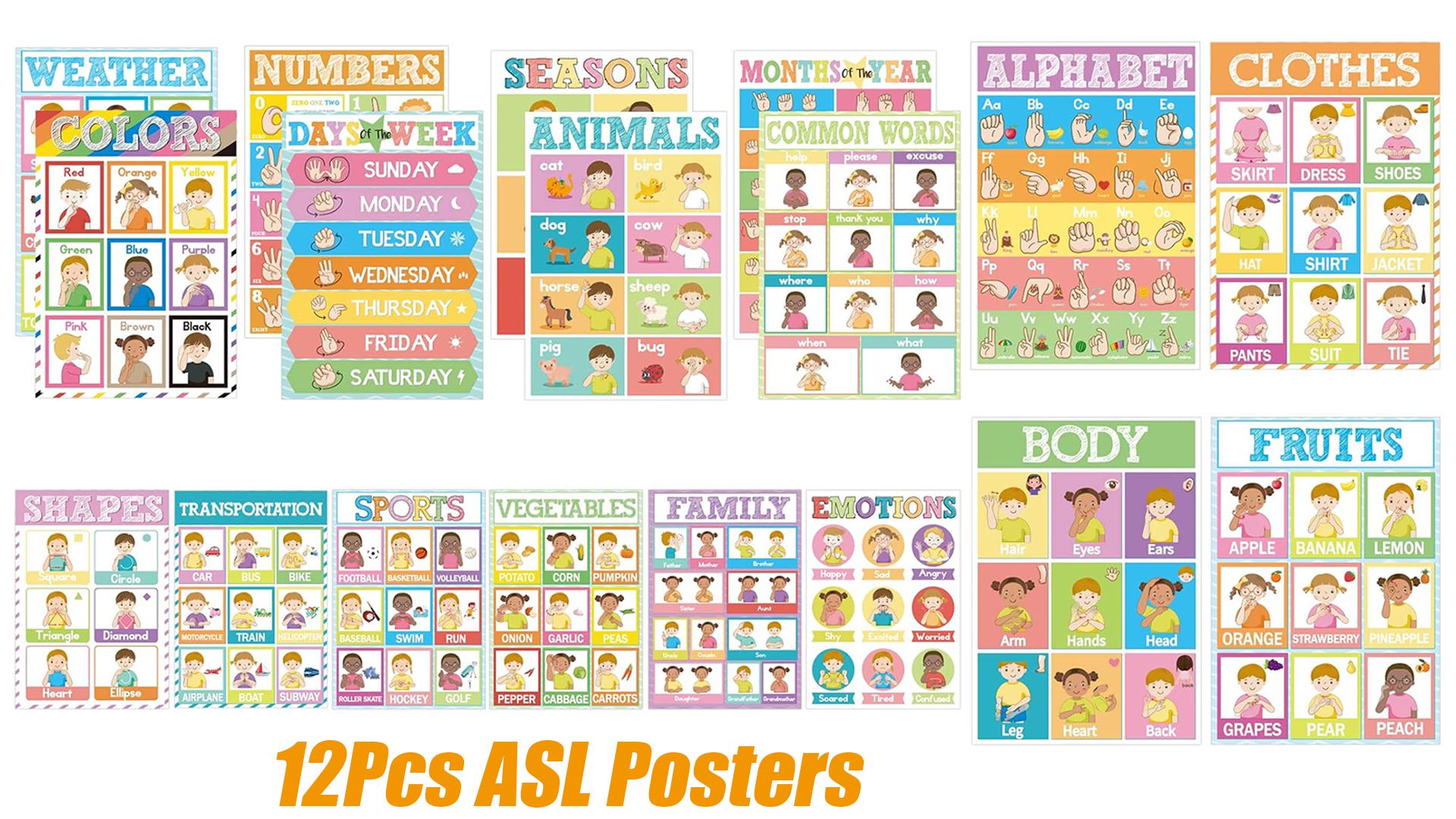 Sign Language Words And Phrases For Kids Sign Language Books For Kids