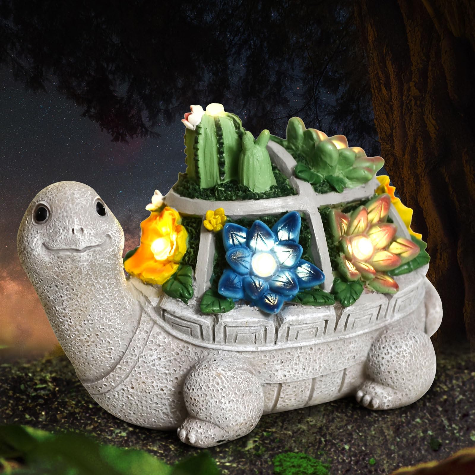 Amazon.com : JOBOSI Turtle Solar Light, Garden Gift, Solar Garden ...