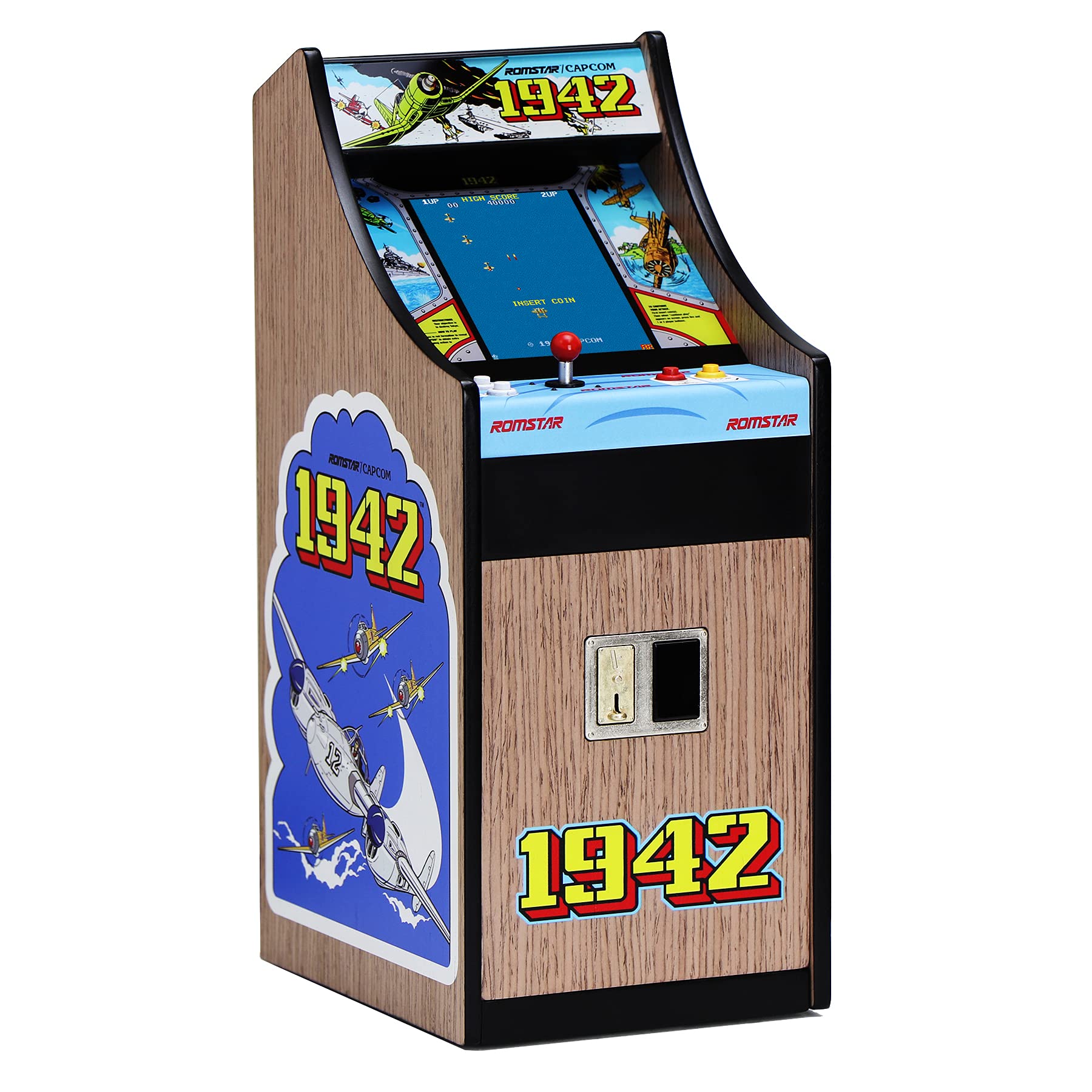 New Wave Toys 1942 x RepliCade Playable Video Game Arcade 10.4 Inch ...