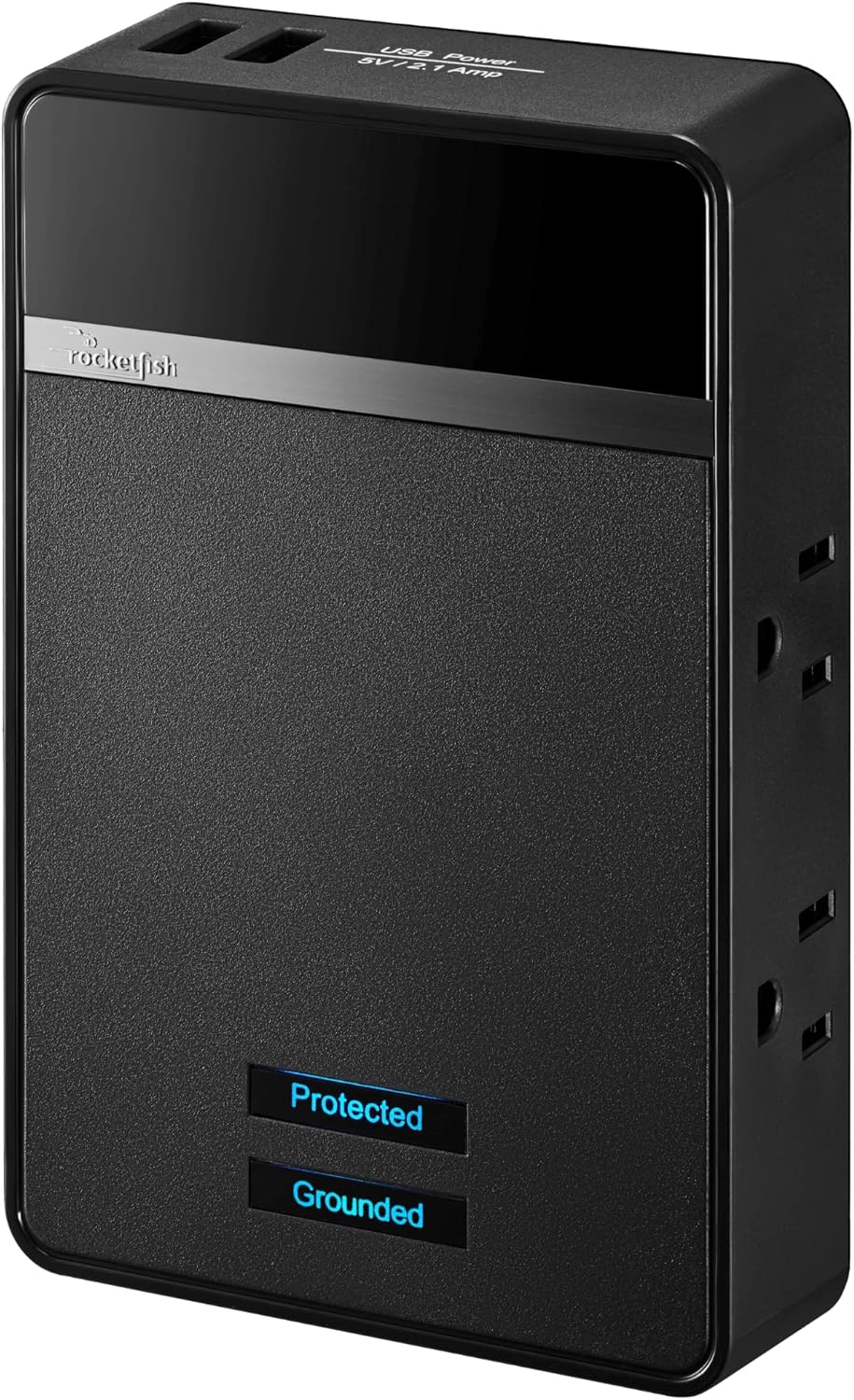 Amazon.com: Rocketfish 4-Outlet/2-USB Wall Tap Surge Protector ...
