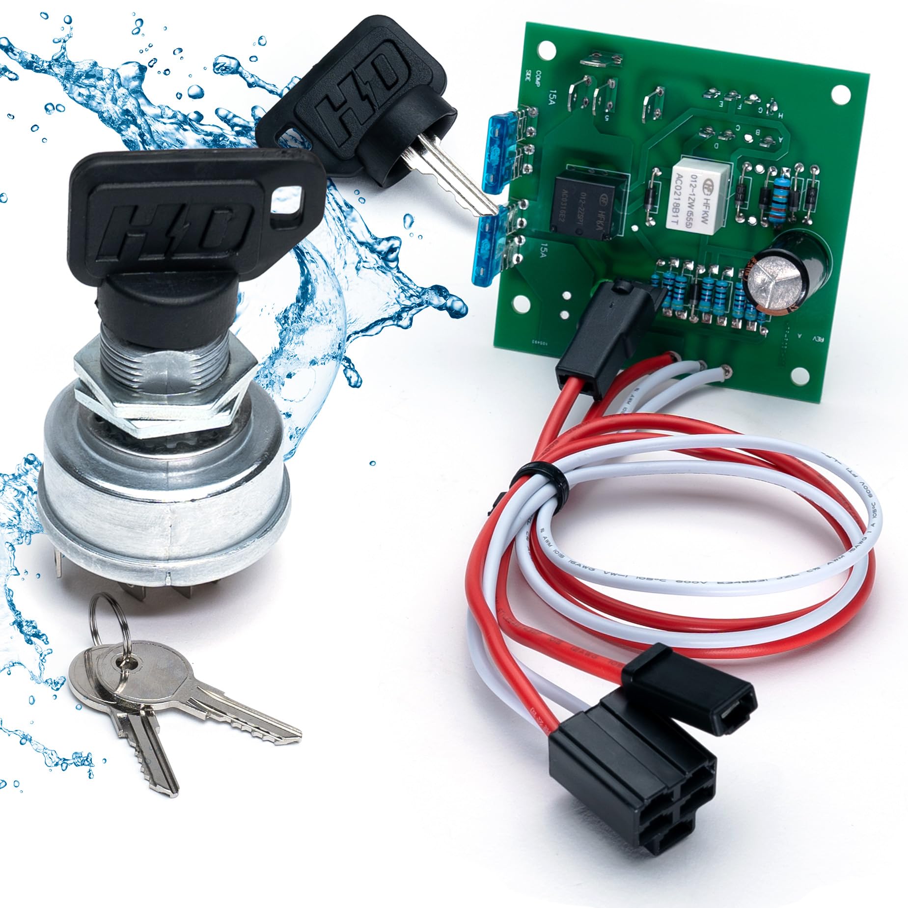 Amazon.com: HD Switch AM136681 AM120819 Ignition Switch Module w ...