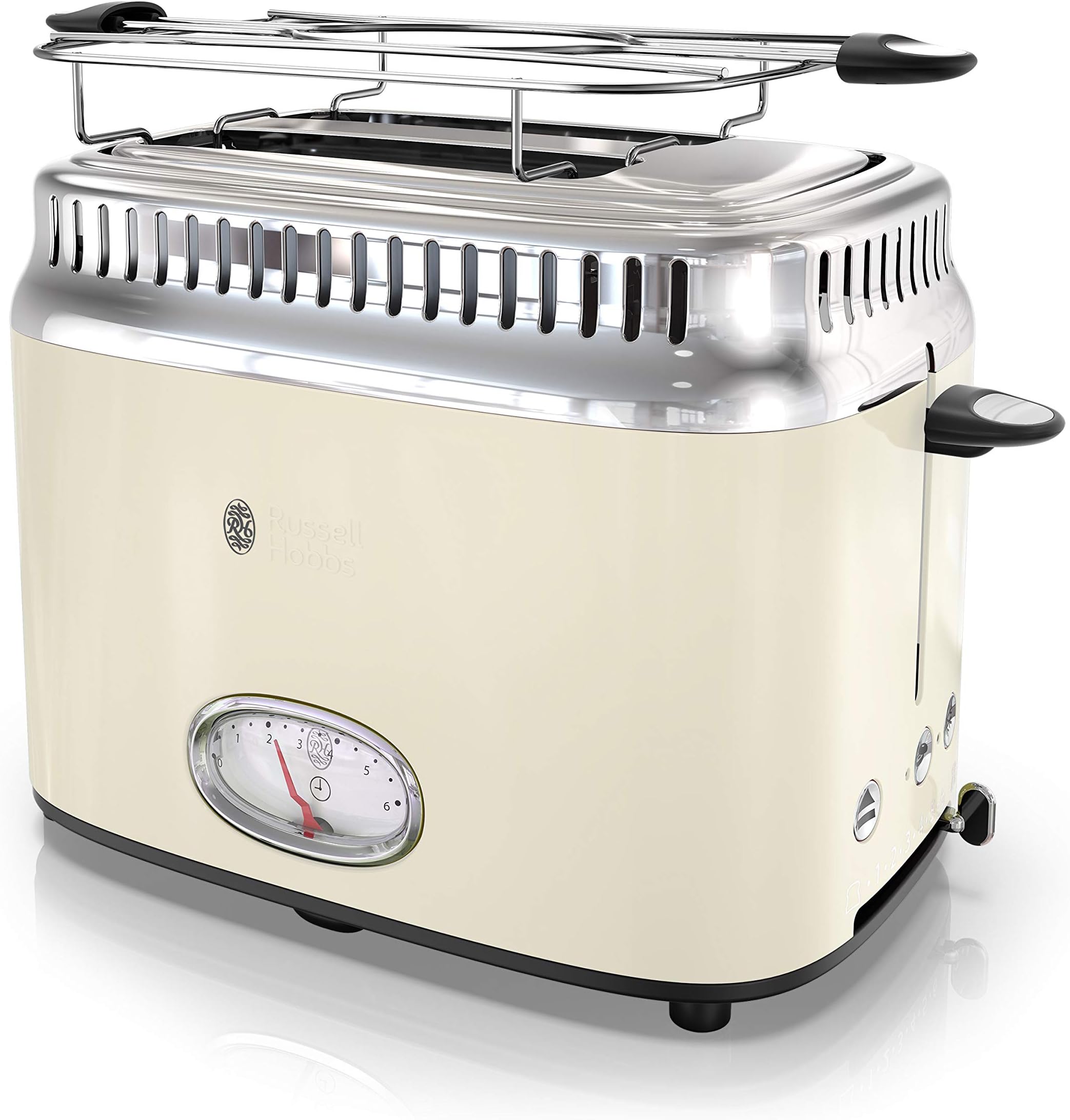 Amazon.com: Russell Hobbs TR9150CRR Retro Style 2-Slice Toaster, Cream ...