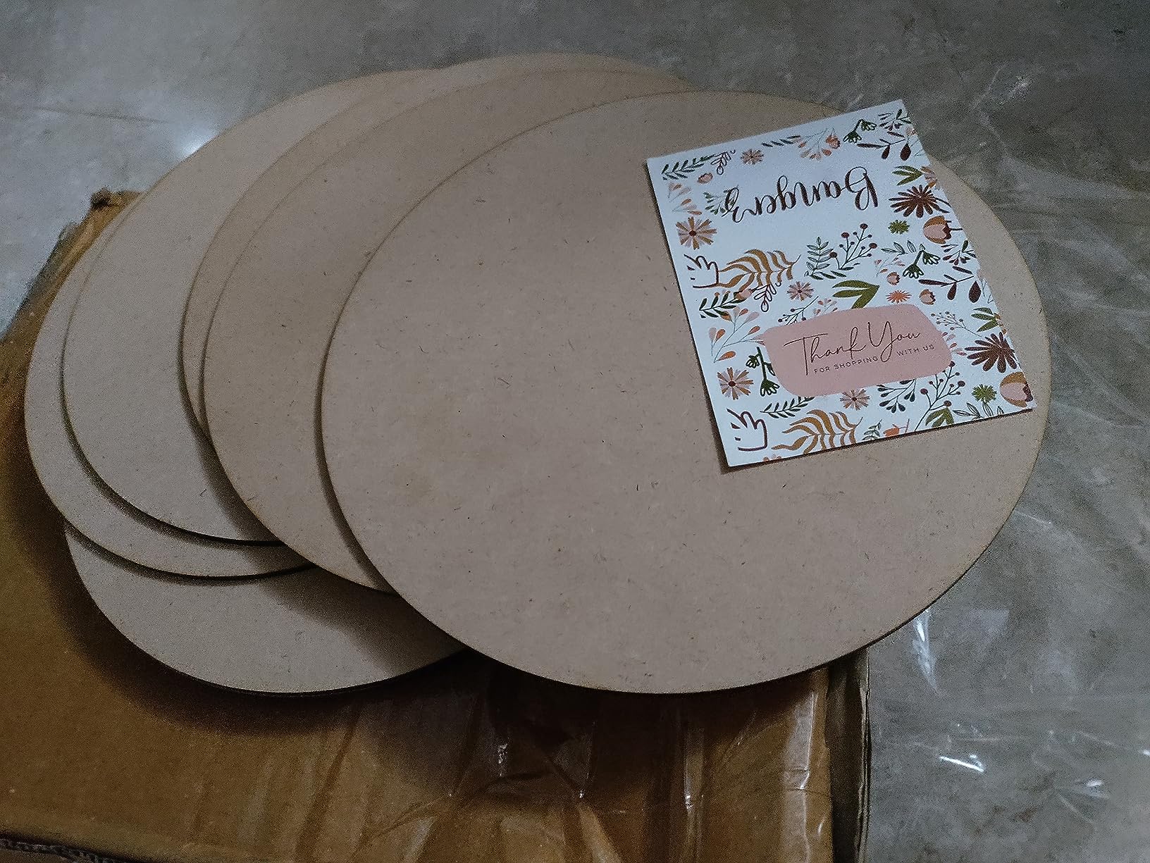 ARTELLY Round MDF Boards for Art and Craft 8 inch (Pack of 10) - 3.5mm ...