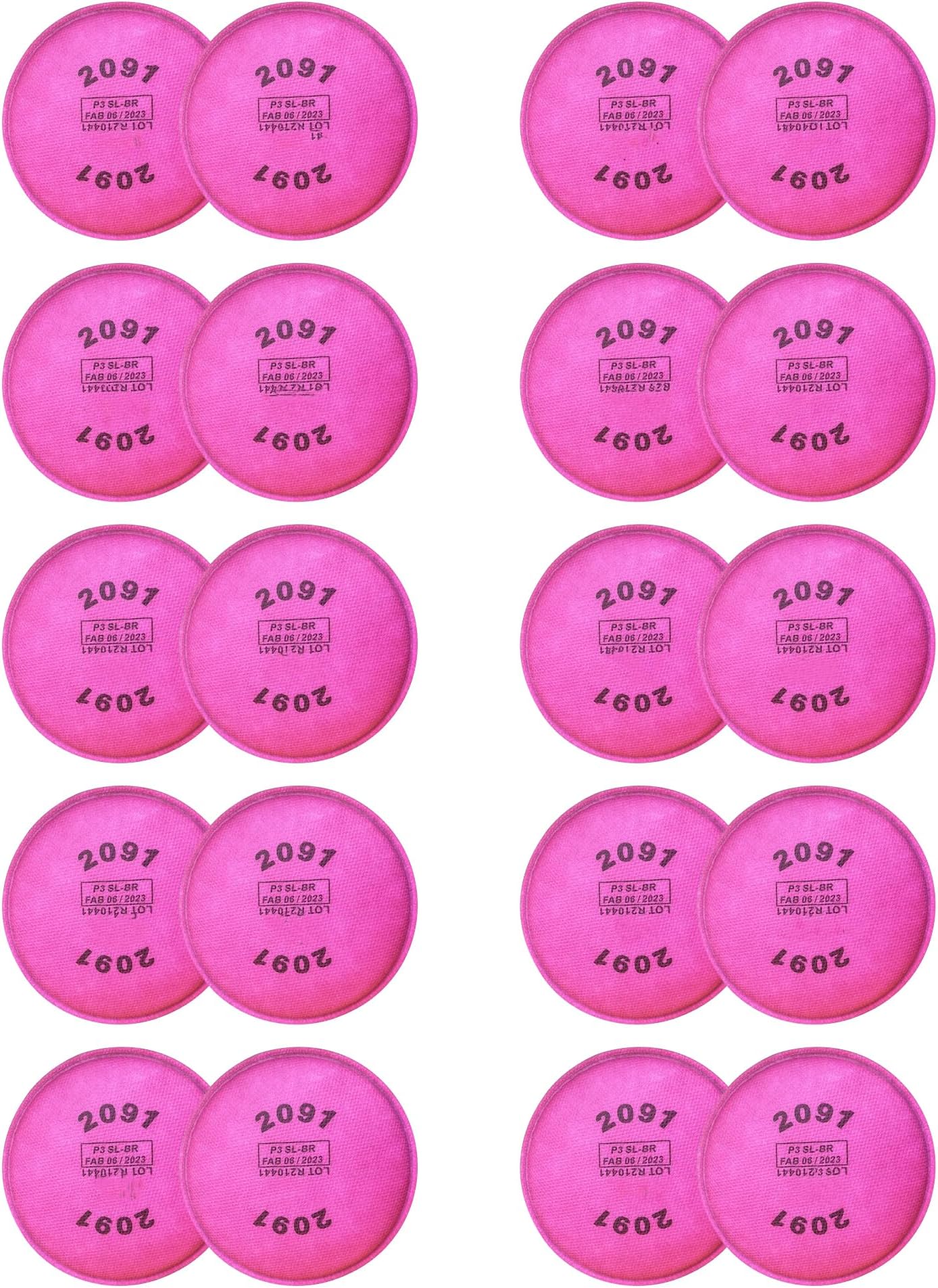 20PCS (10 Pair) 2091 Particulate Filter, 2091 Filter Compatible with ...