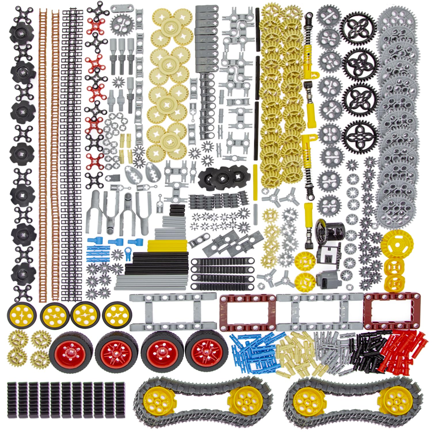 Amazon.com: AUSEM 852Pcs Technic-Gears-Axles Set Compatible with Major Brands Technic-Parts ...