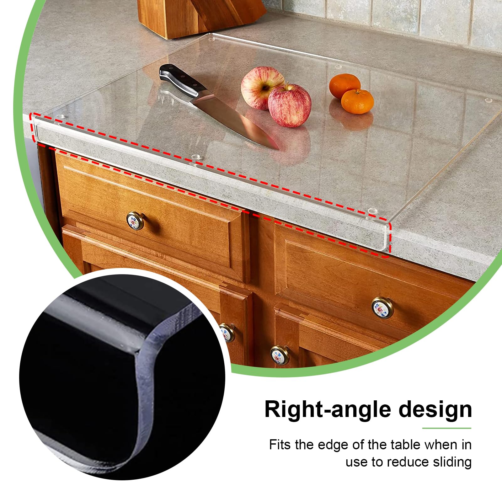 Acrylic Chopping Board, 45 x 35 cm, Clear Chopping Board for Kitchen ...